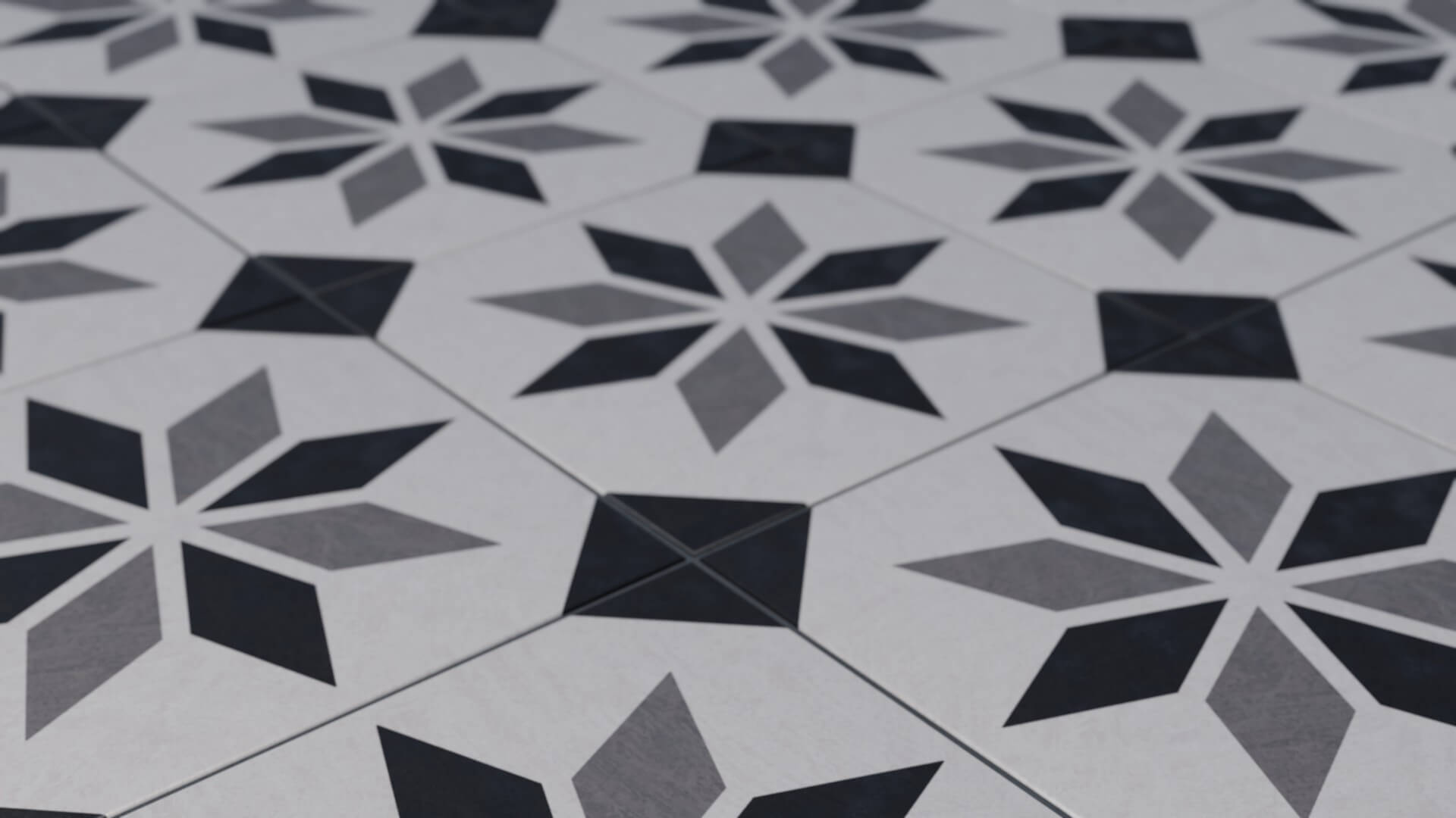 Bathroom Floor Tiles - 3D Model by CGHawk