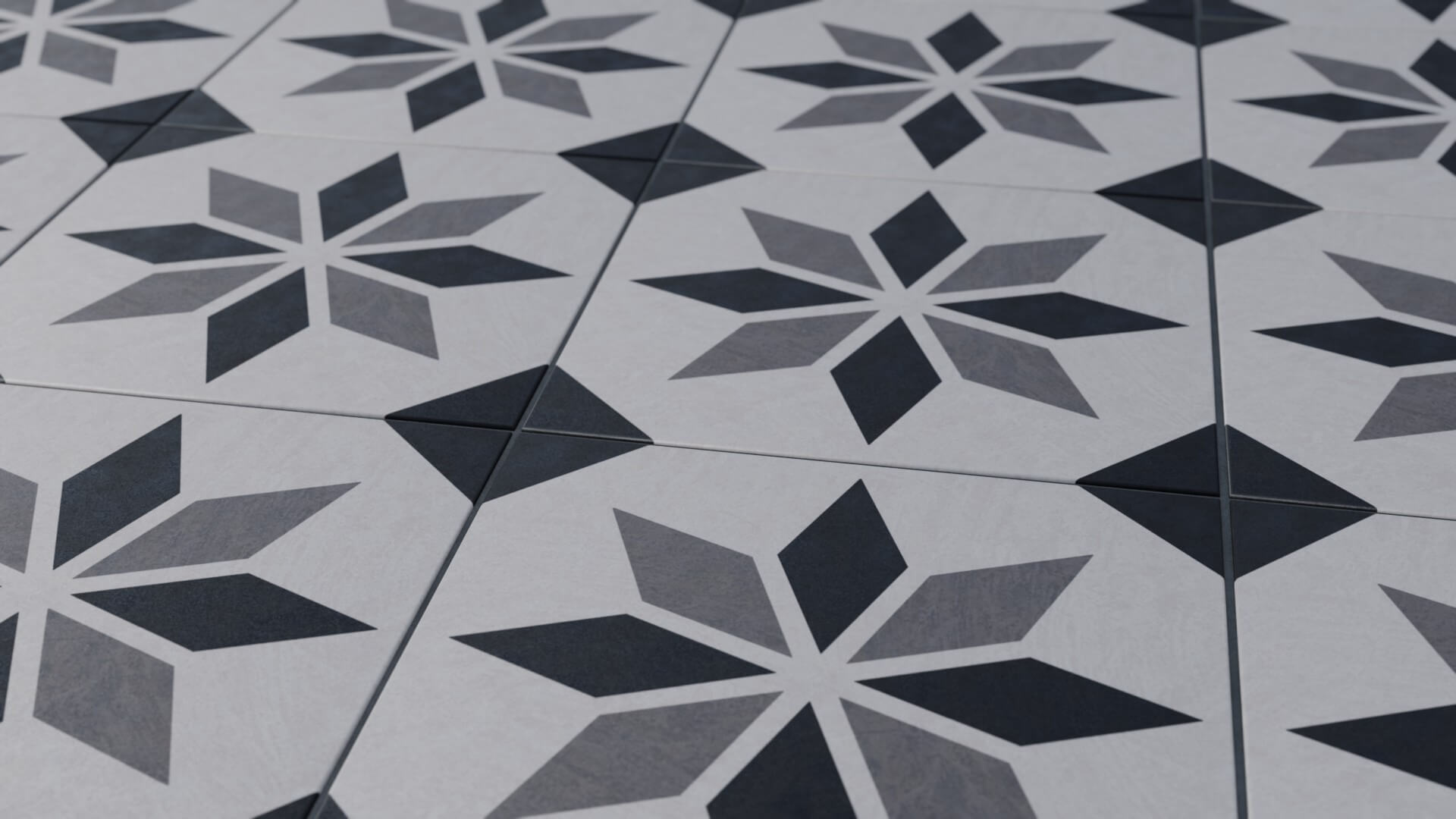 Bathroom Floor Tiles - 3D Model by CGHawk