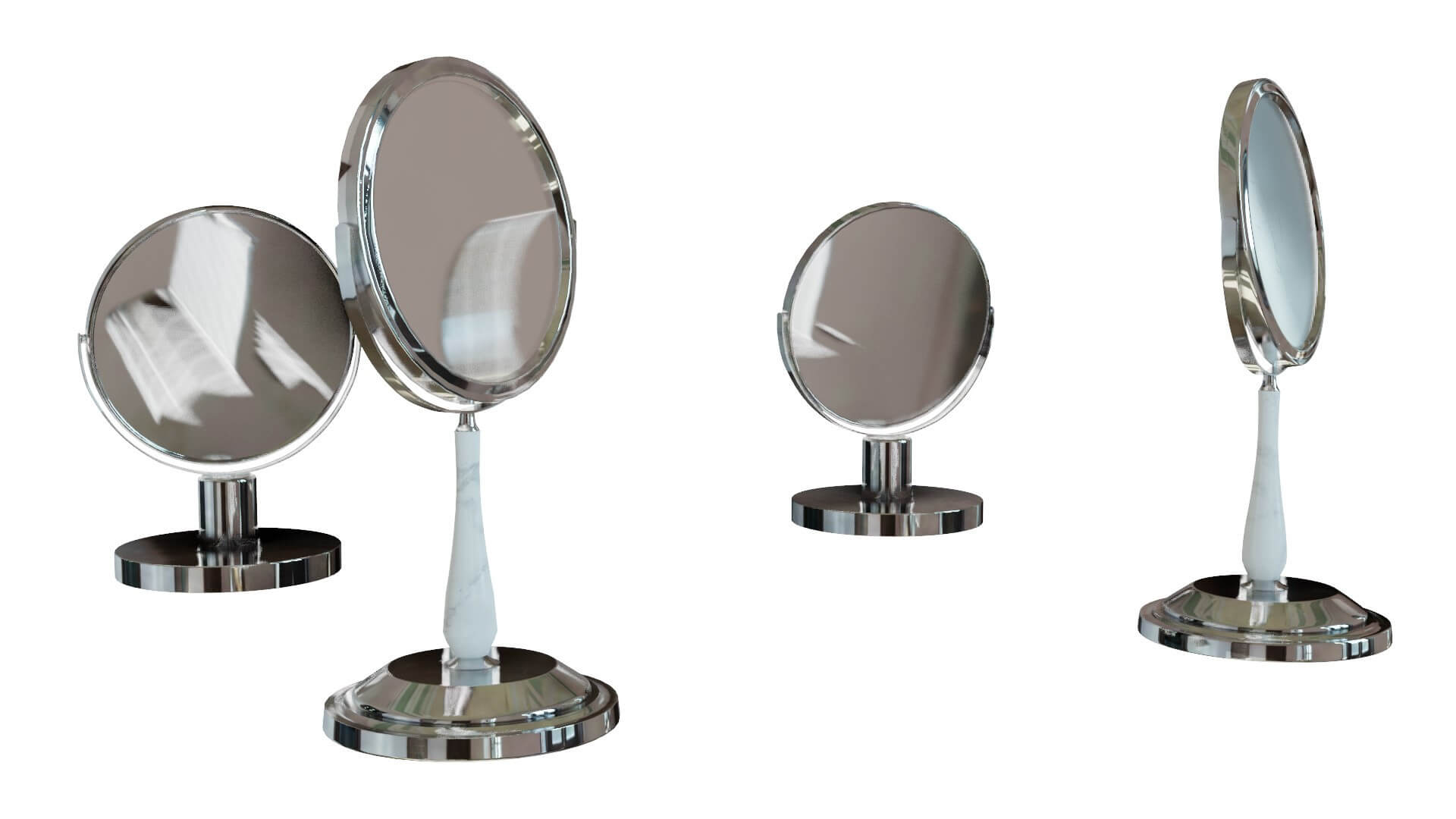 Bathroom Mirror Set - 3D Model by CGHawk