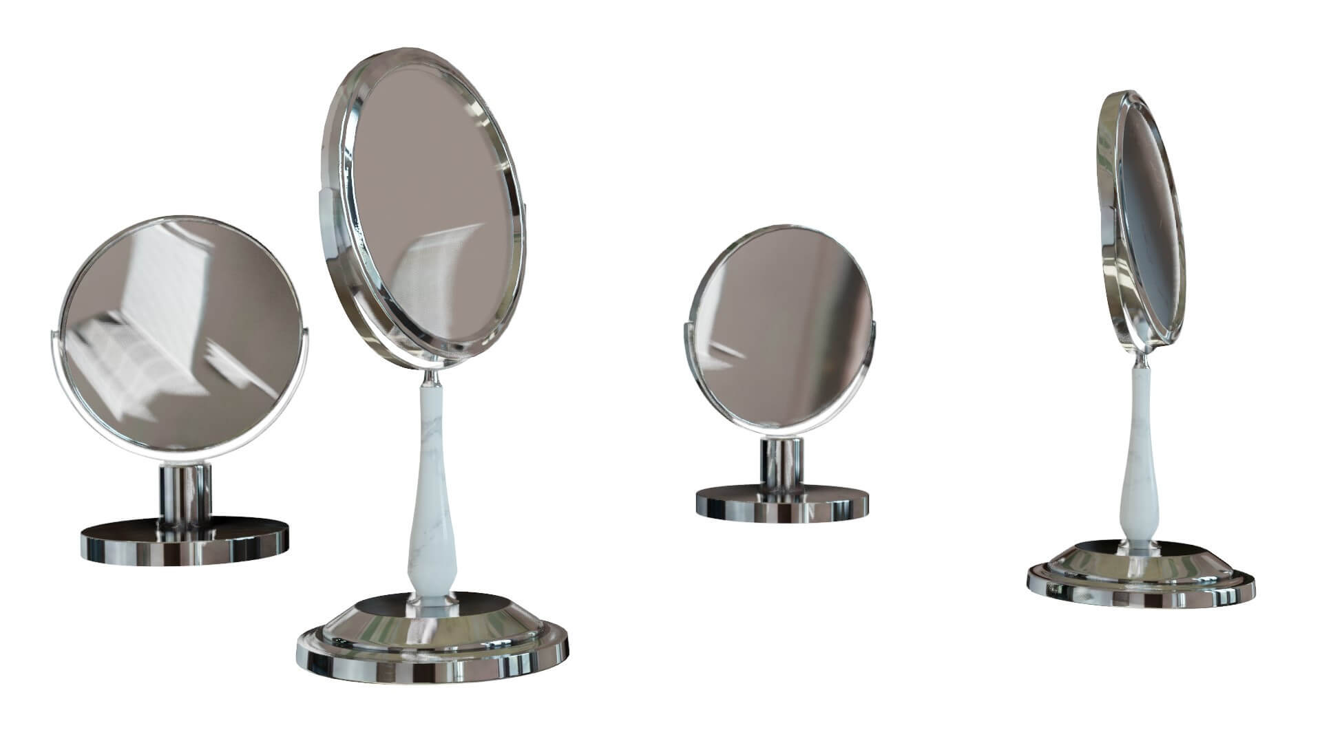 Bathroom Mirror Set - 3D Model by CGHawk
