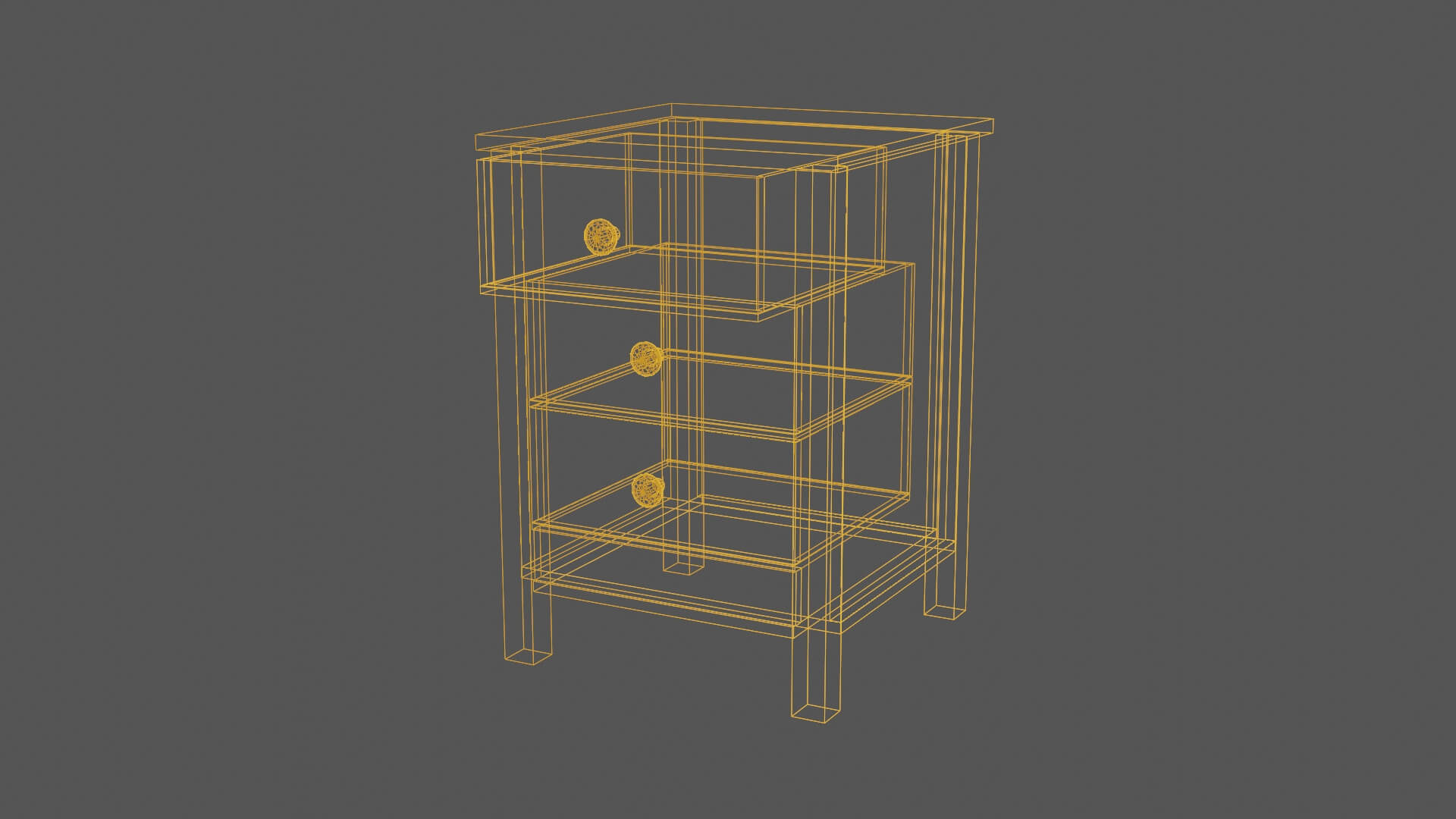 Bedside Cabinet - 3D Model by CGHawk