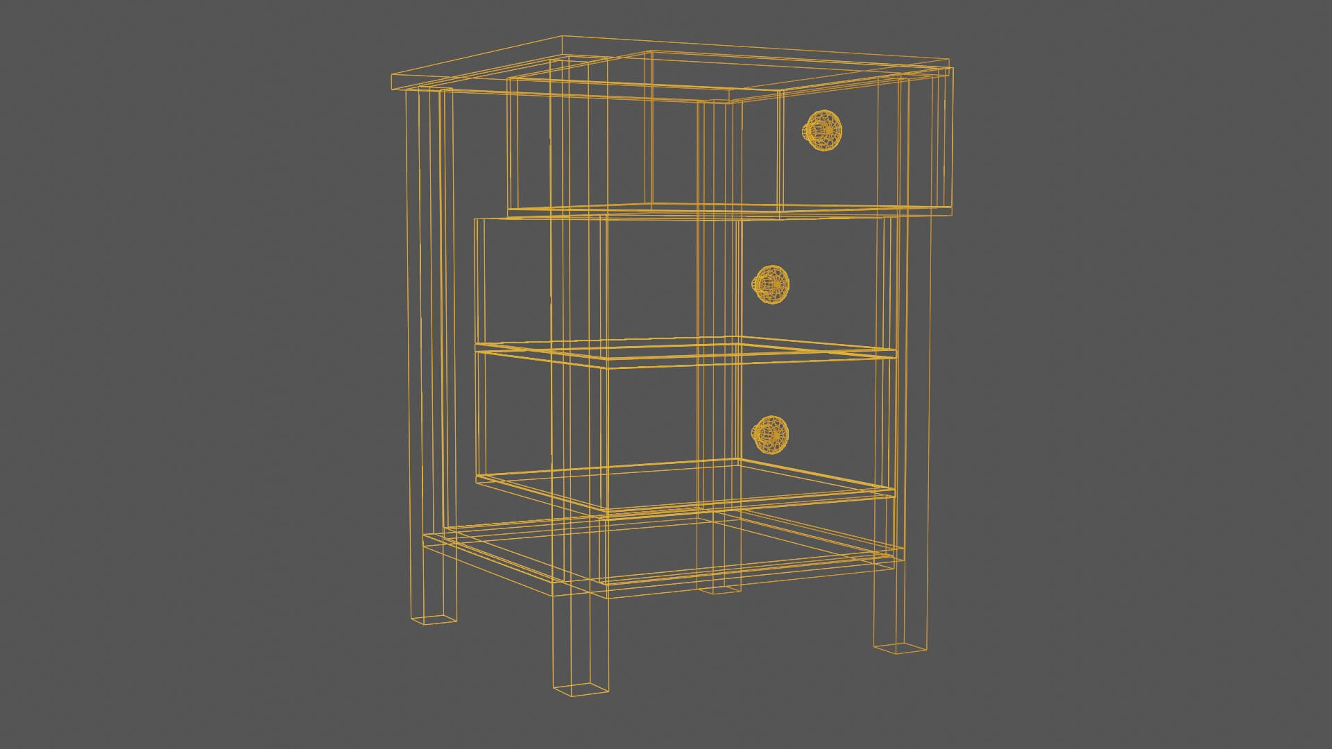 Bedside Cabinet - 3D Model by CGHawk