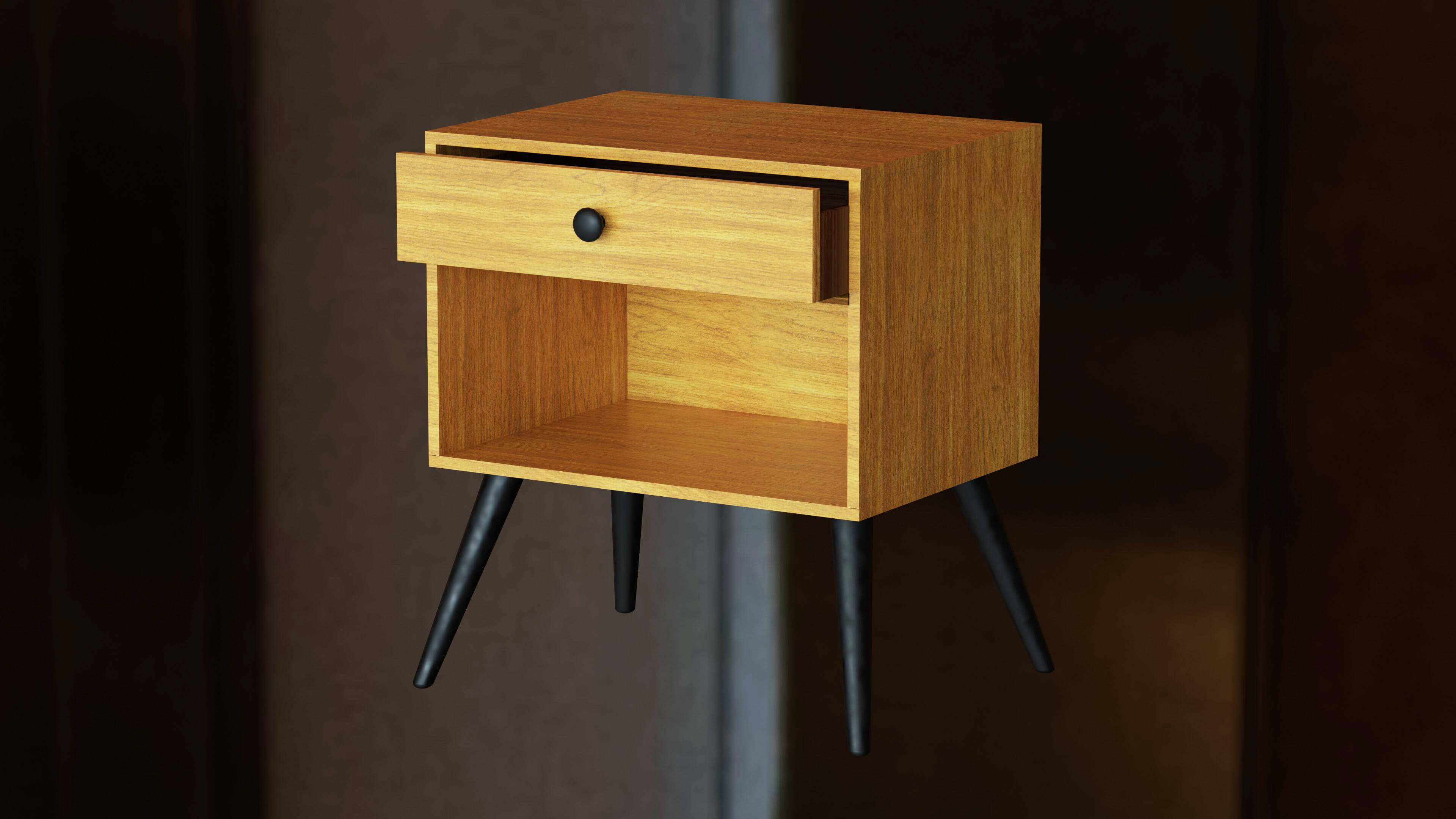 Bedside Table - 3D Model by CGHawk