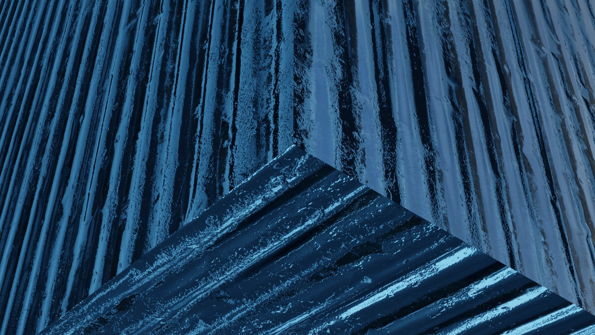 Blue Corrugated Steel PBR Texture by CGHawk