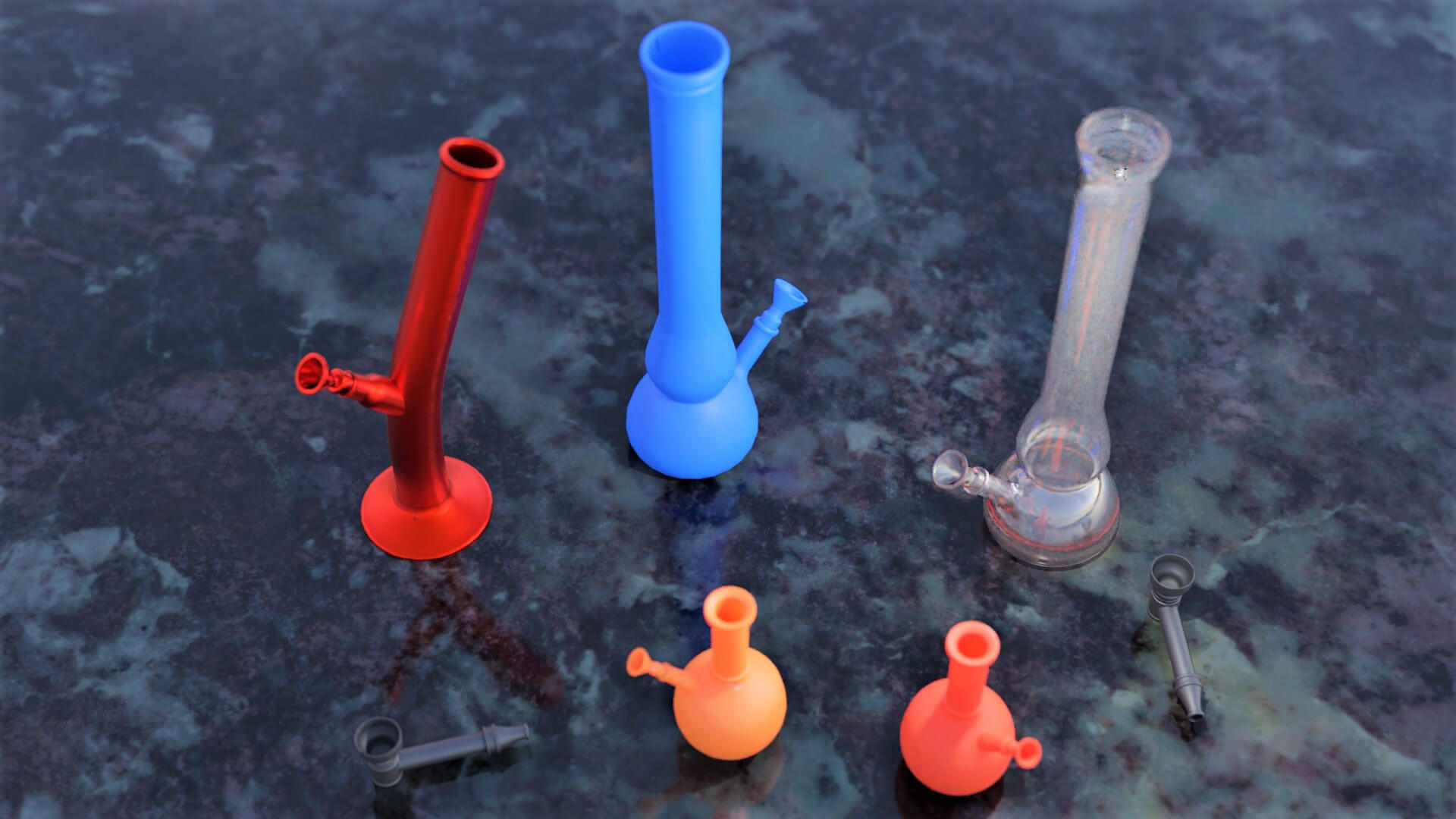 Bong Collection - 3D Model by CGHawk