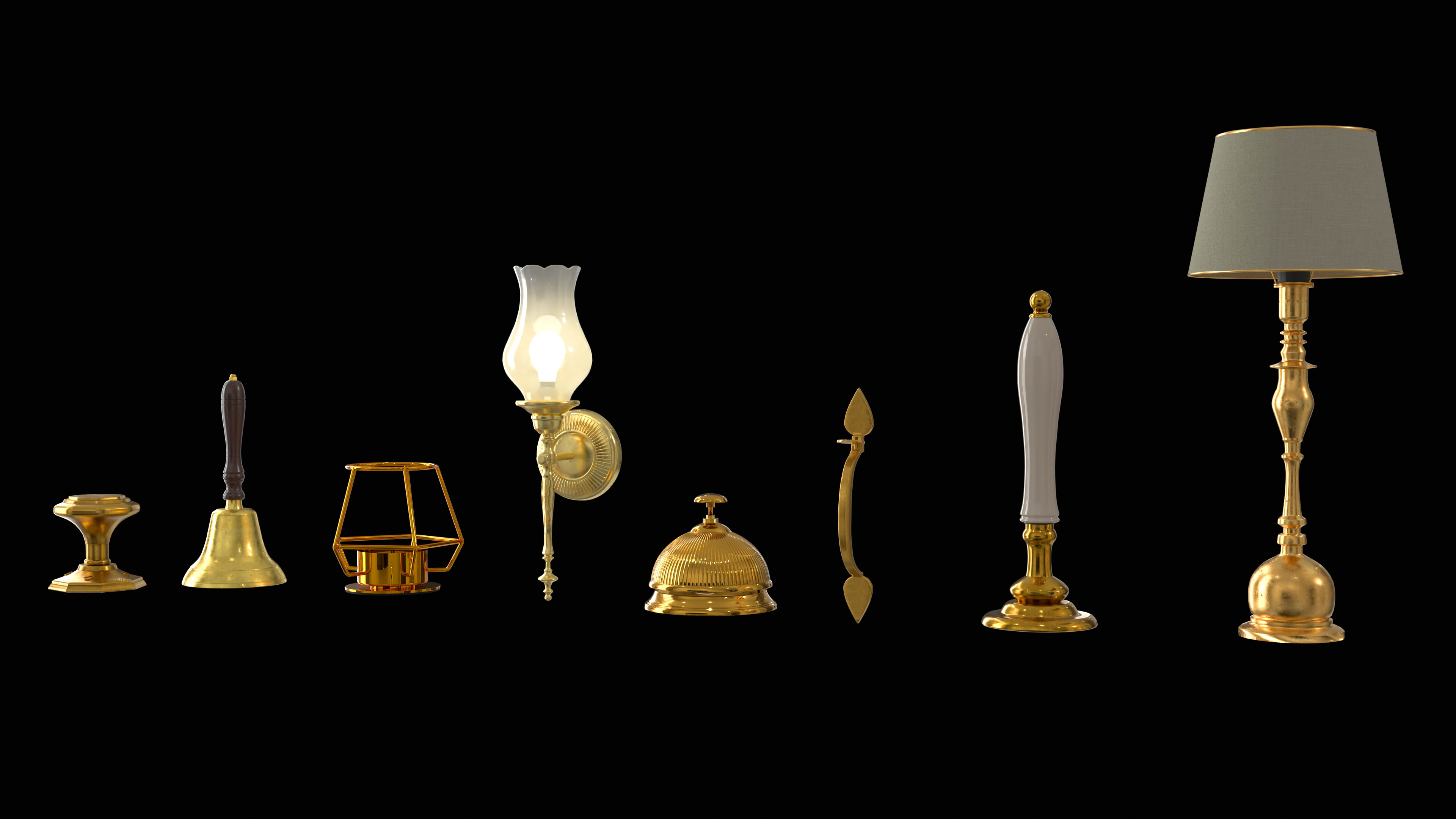 Brass 3D Model Collection by CGHawk
