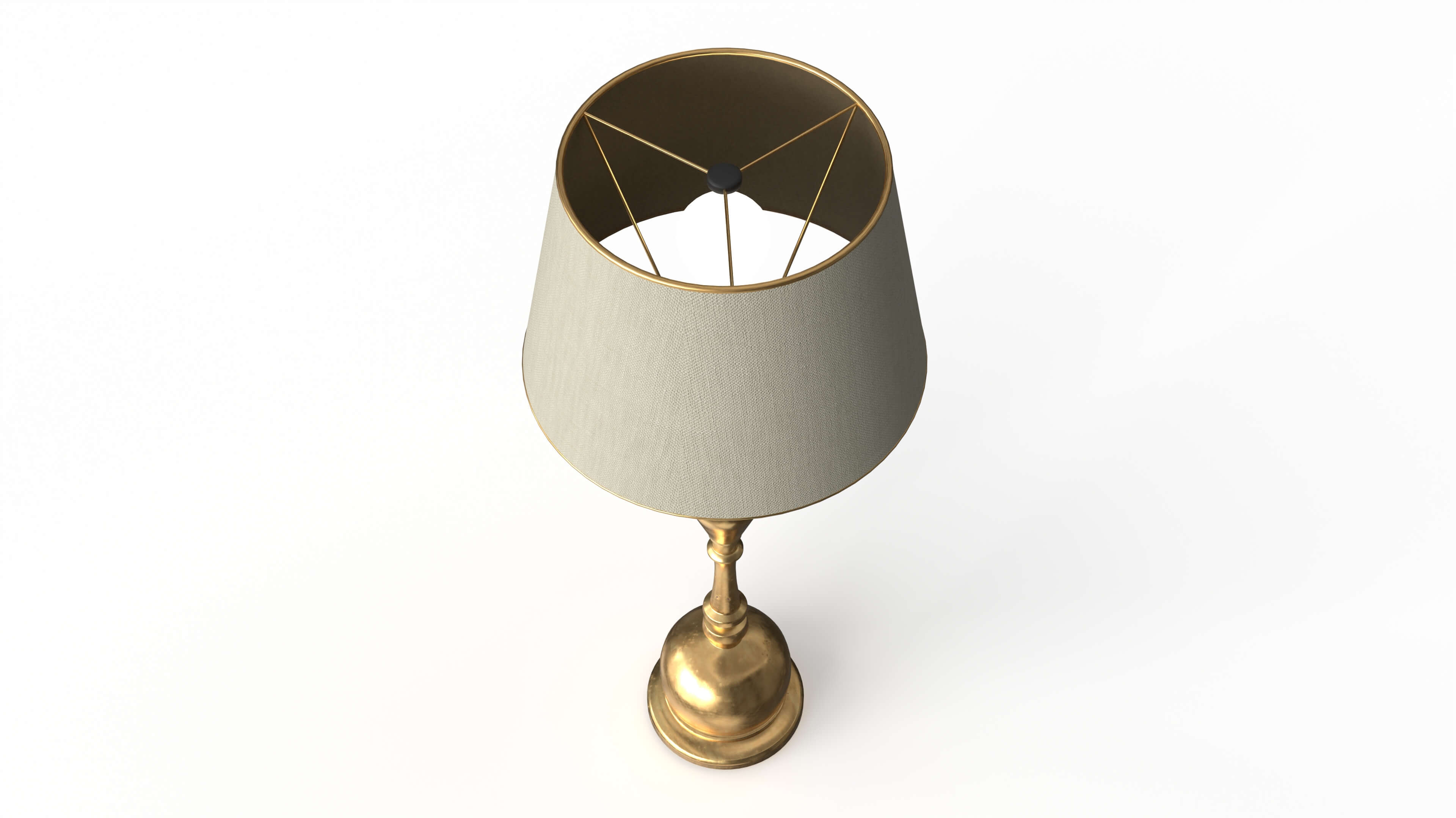 Brass Standing Lamp - 3D Model by CGHawk
