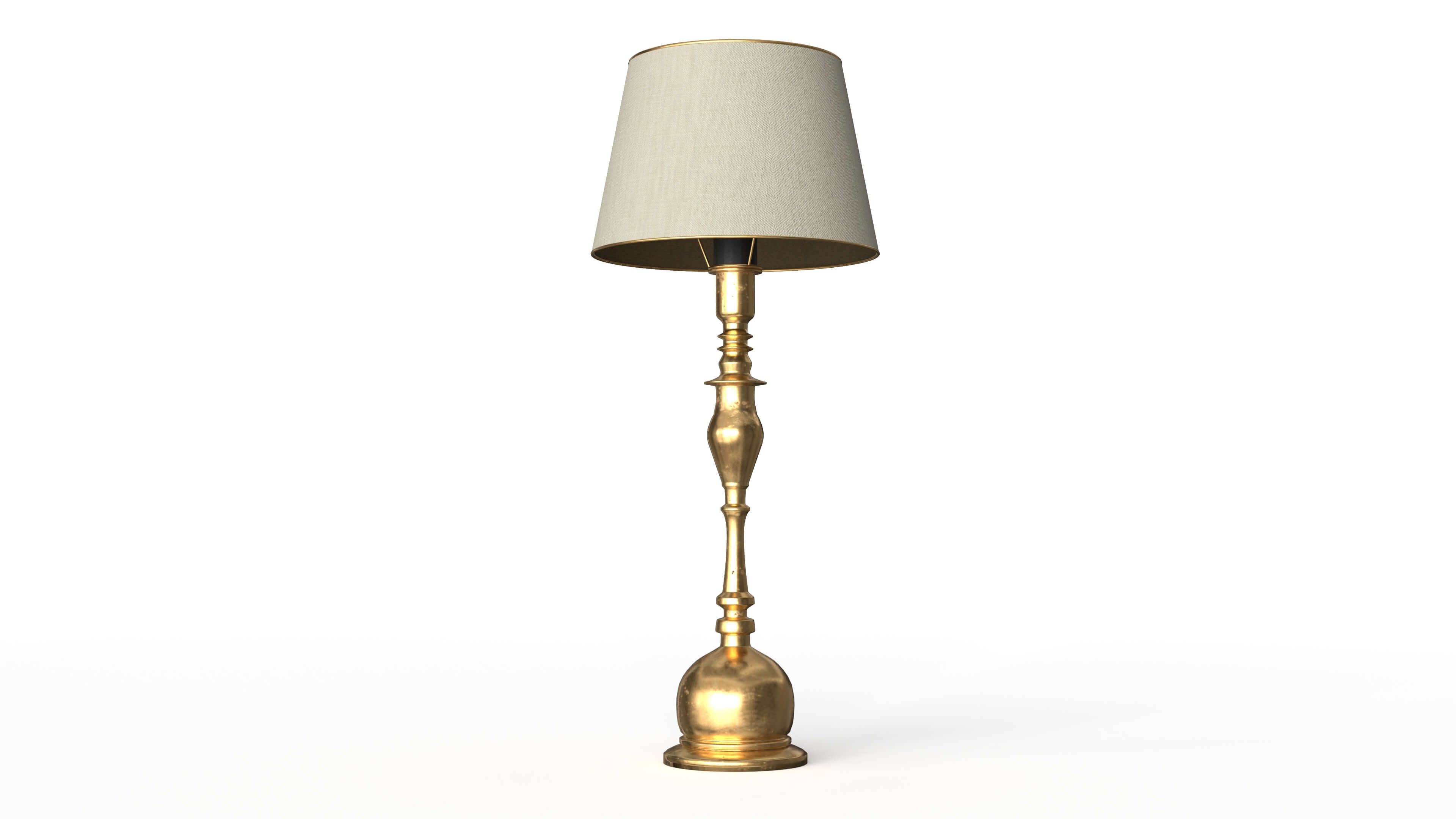 Brass Standing Lamp - 3D Model by CGHawk