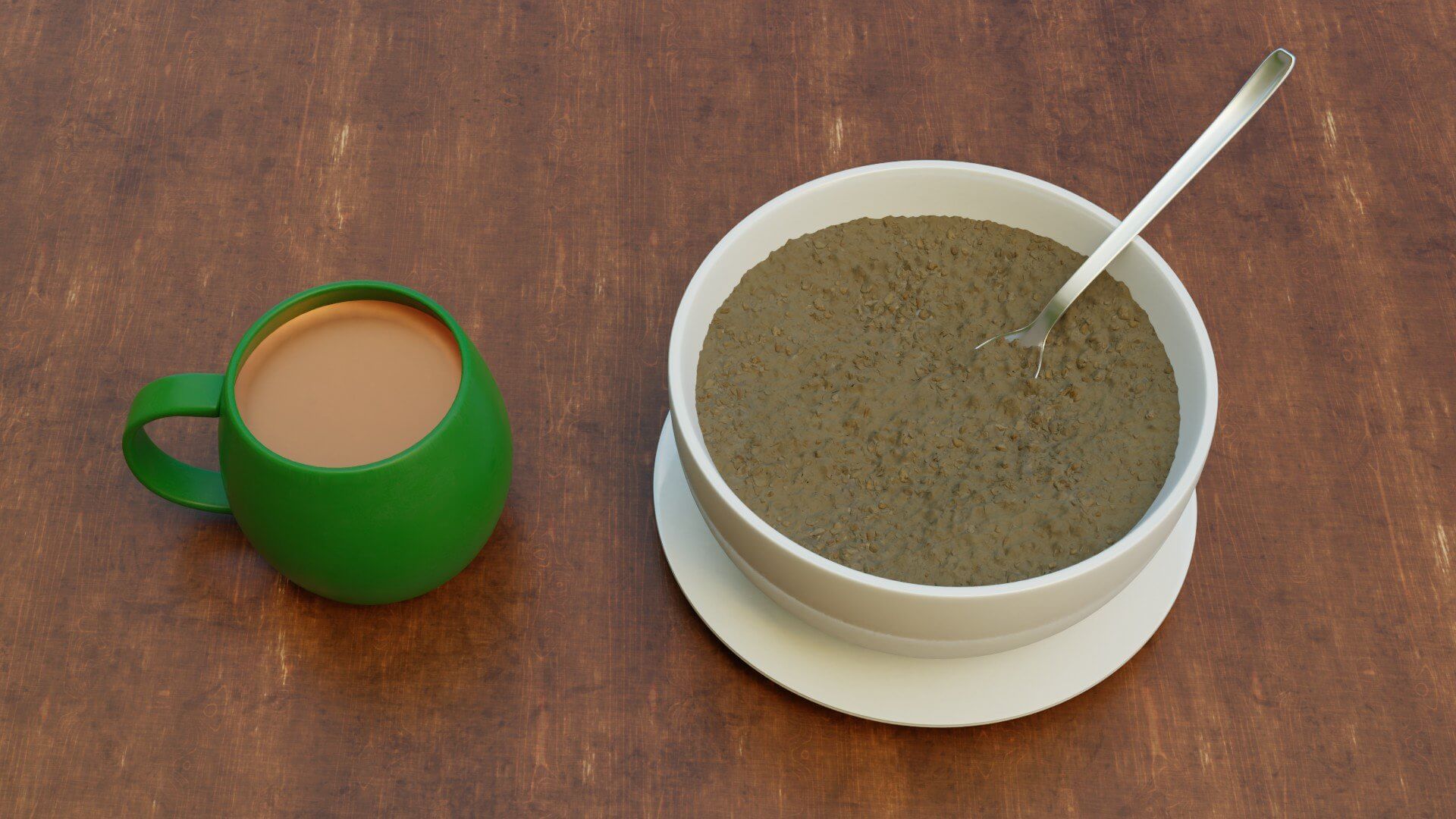 Breakfast Table - 3D Model by CGHawk