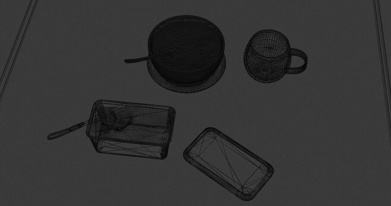 Breakfast Table - 3D Model by CGHawk