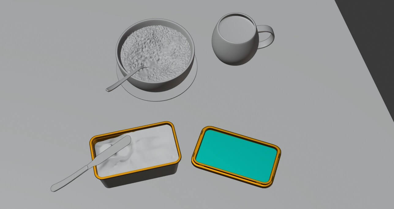 Breakfast Table - 3D Model by CGHawk