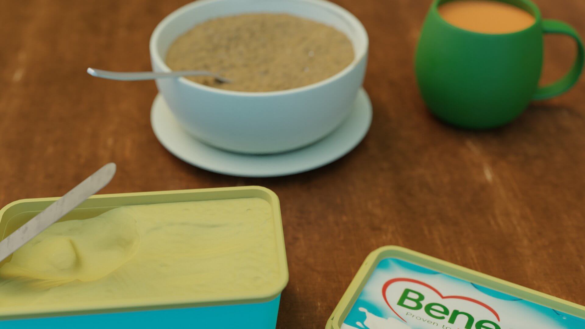 Breakfast Table - 3D Model by CGHawk