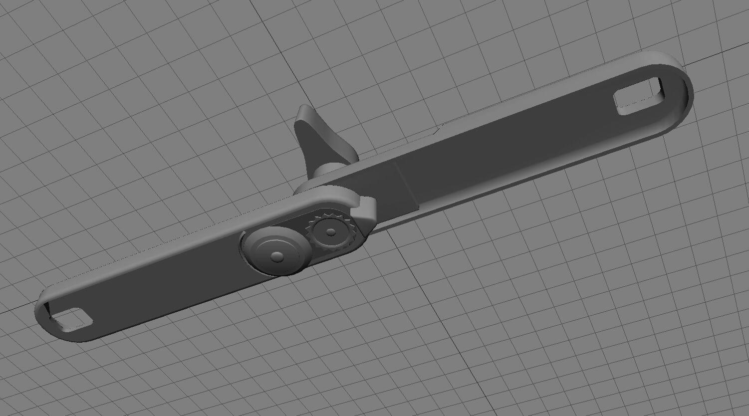 Red Can Opener - 3D Model by CGHawk