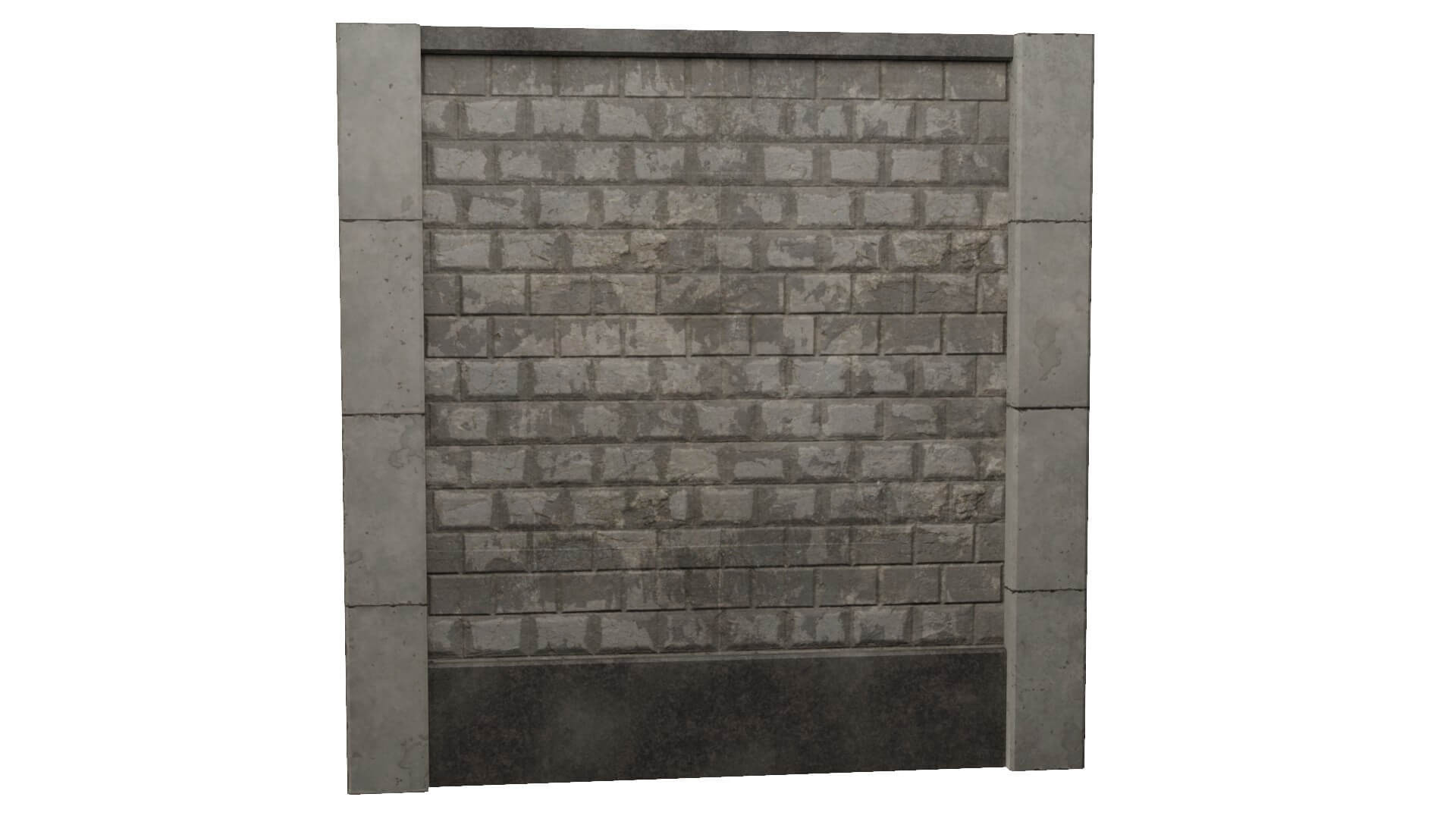 Concrete Wall - 3D Model by CGHawk