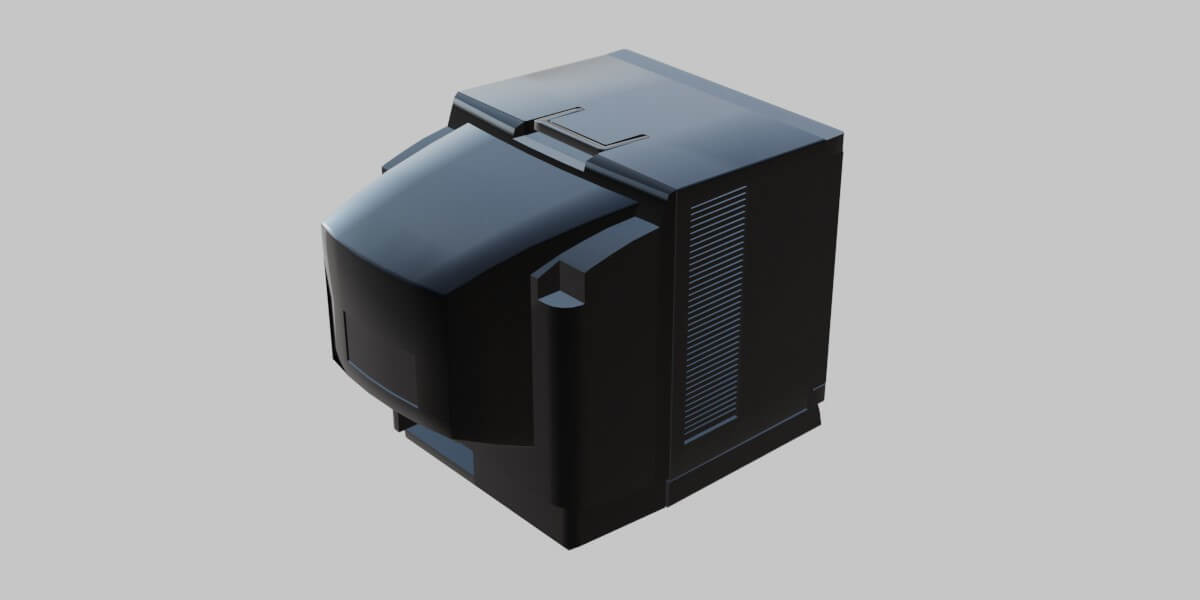 CRT Television - 3D Model by CGHawk