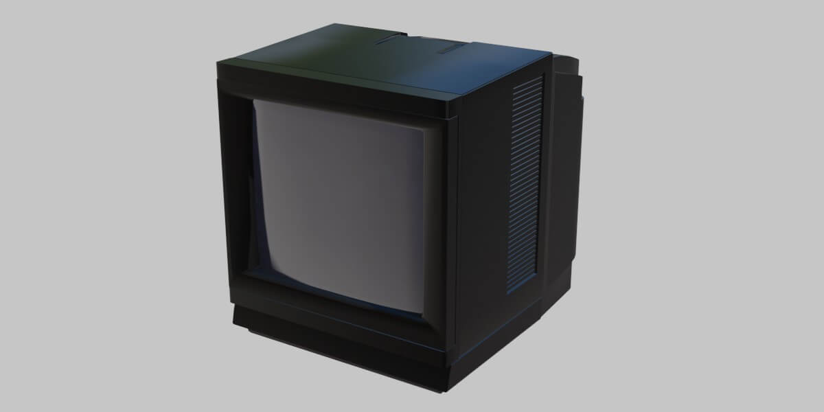 CRT Television - 3D Model by CGHawk
