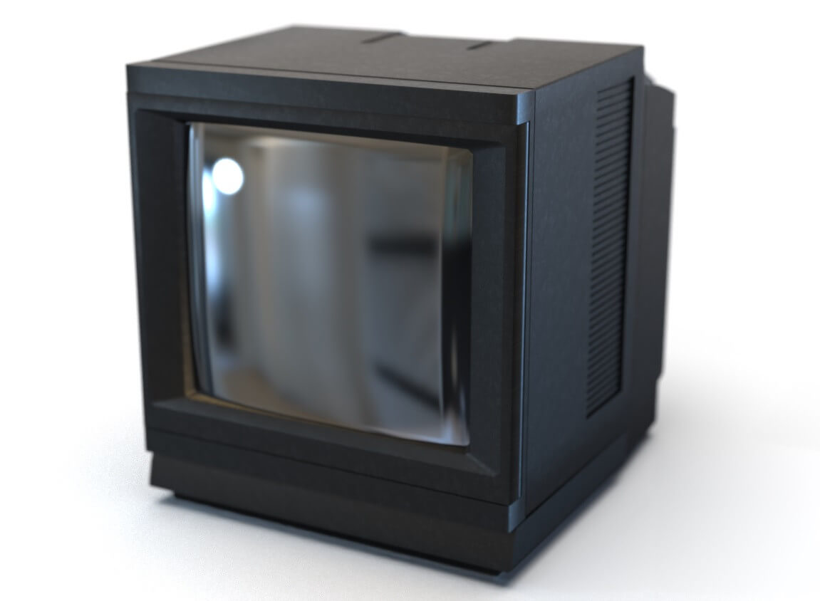 CRT Television - 3D Model by CGHawk