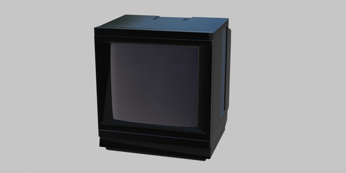 CRT Television - 3D Model by CGHawk