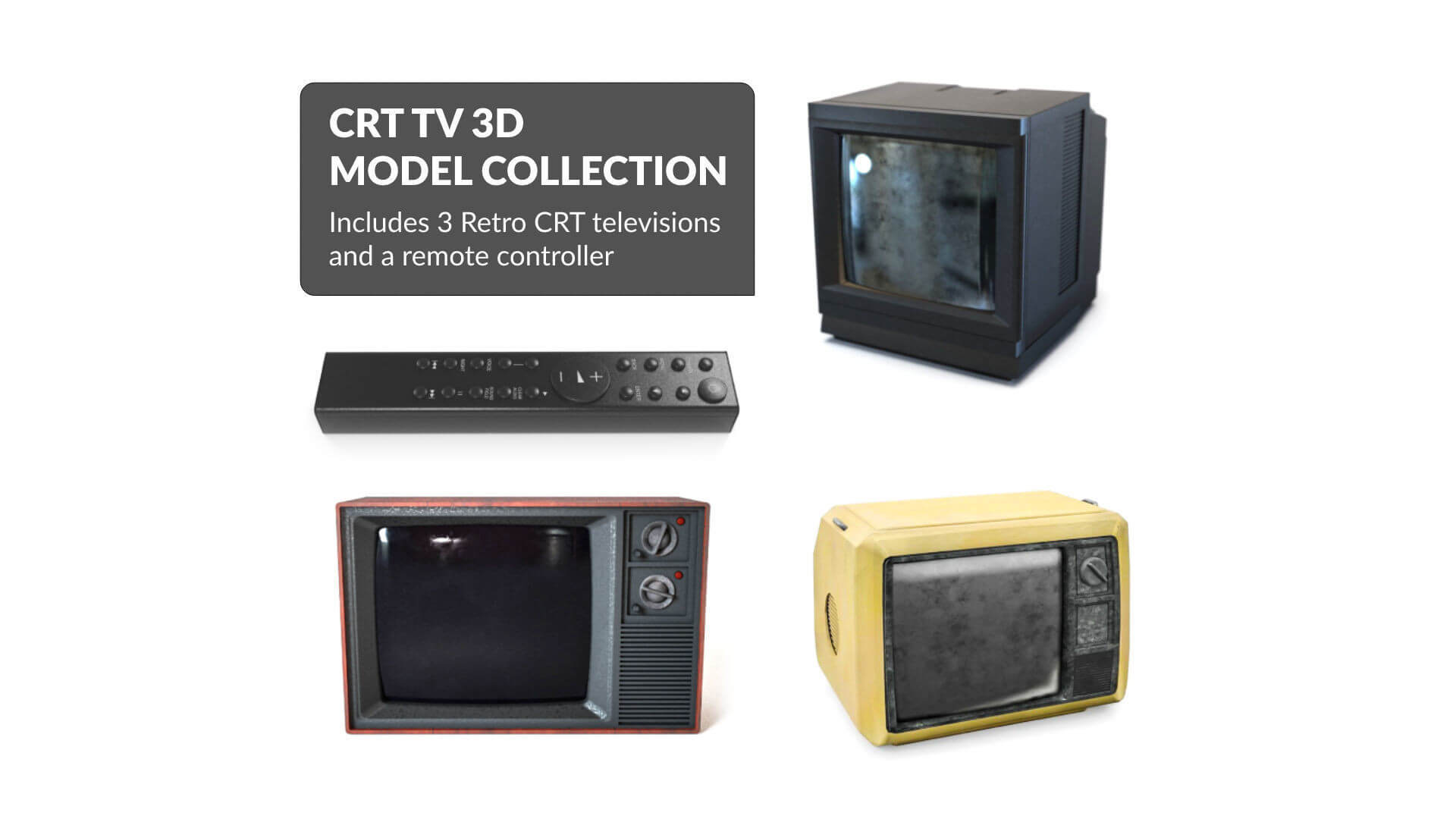 CRT TV Collection - 3D Model by CGHawk