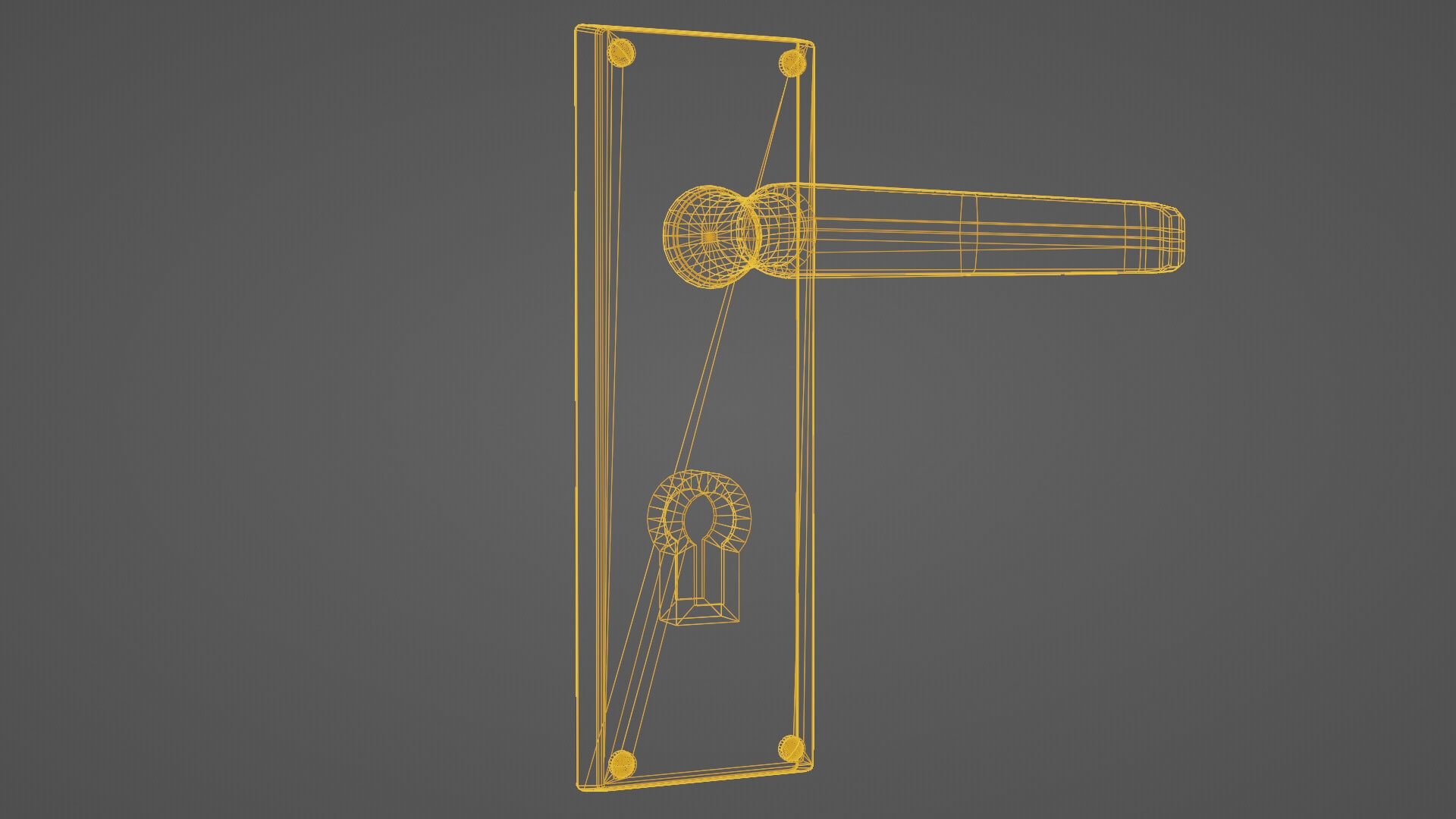 Door Handle - 3D Model by CGHawk