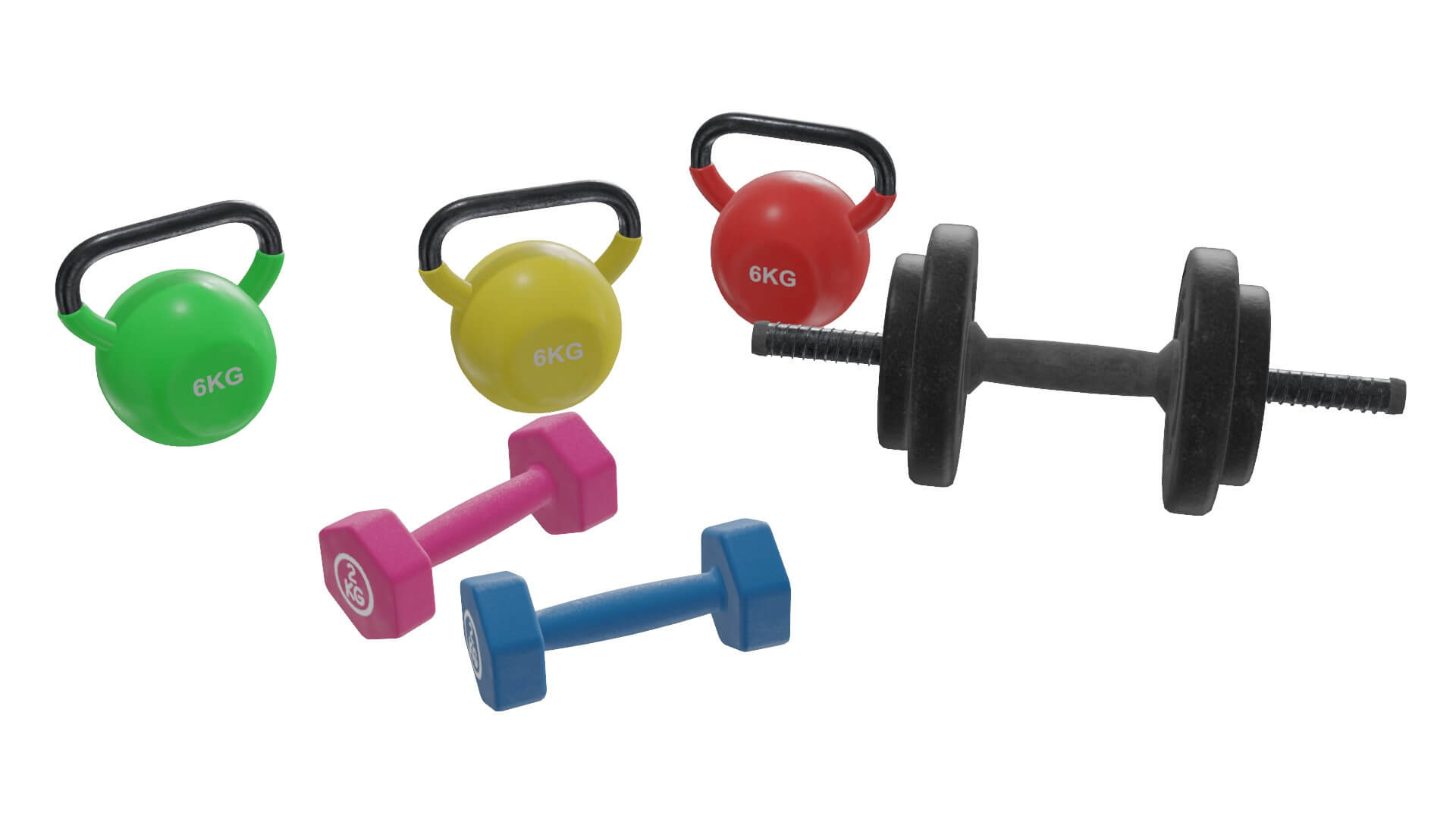 Dumbbell Collection - 3D Model by CGHawk
