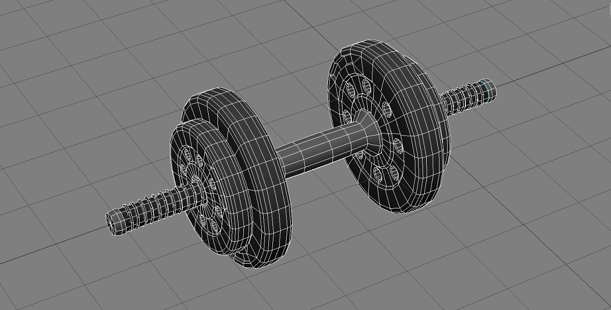 Dumbbell Set - 3D Model by CGHawk