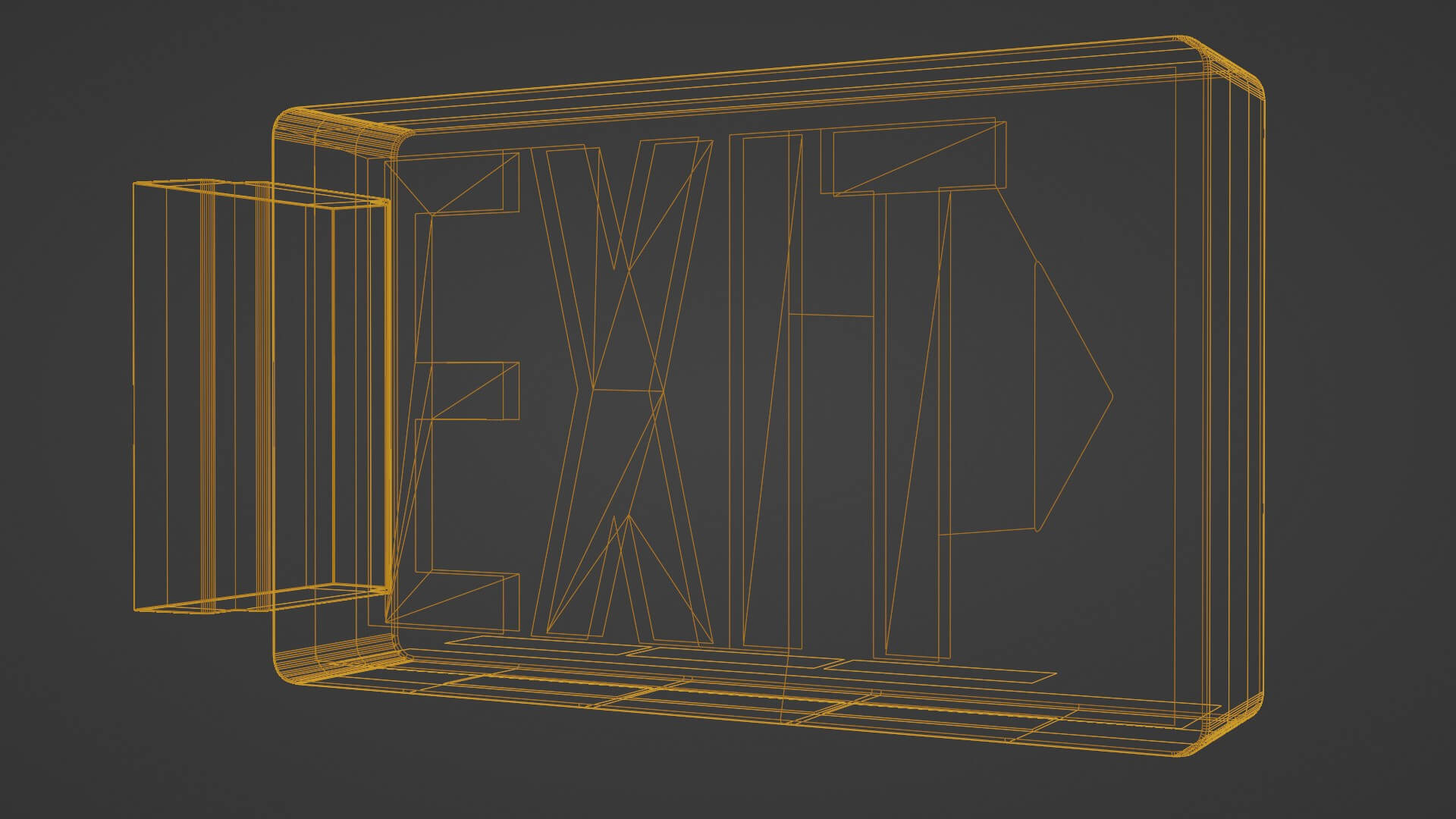 Emergency Exit Sign - 3D Model by CGHawk