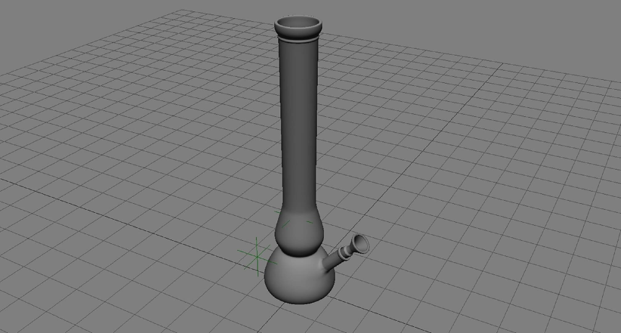 Tall Glass Bong - 3D Model by CGHawk