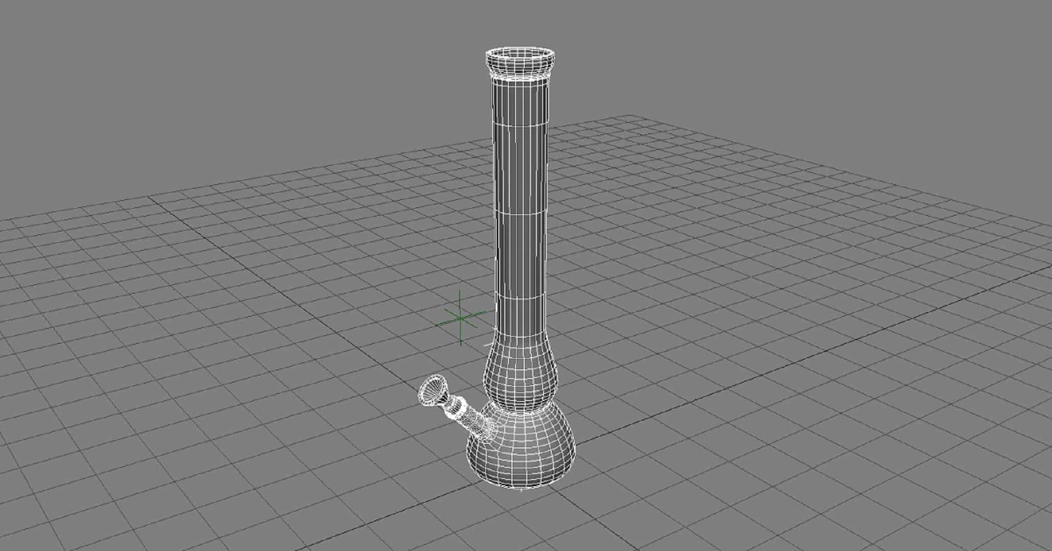 Tall Glass Bong - 3D Model by CGHawk
