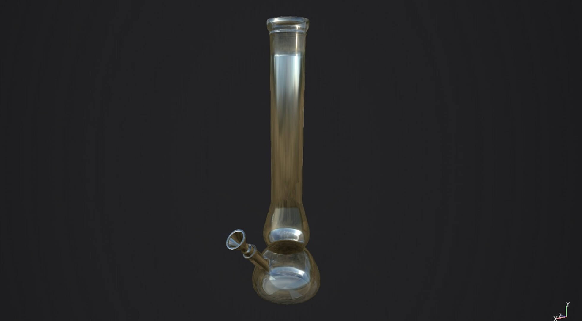 Tall Glass Bong - 3D Model by CGHawk