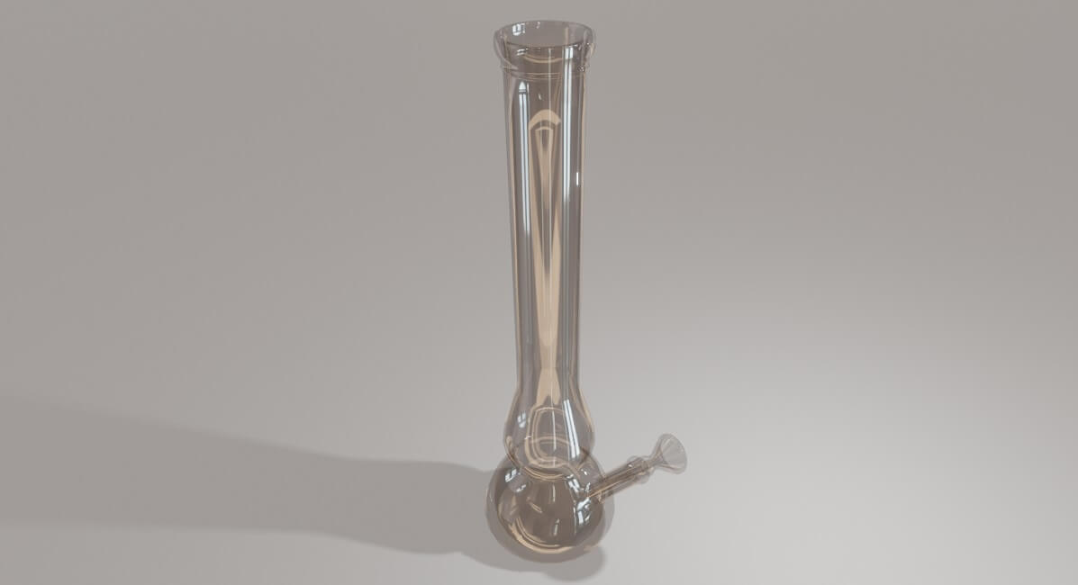 Tall Glass Bong - 3D Model by CGHawk