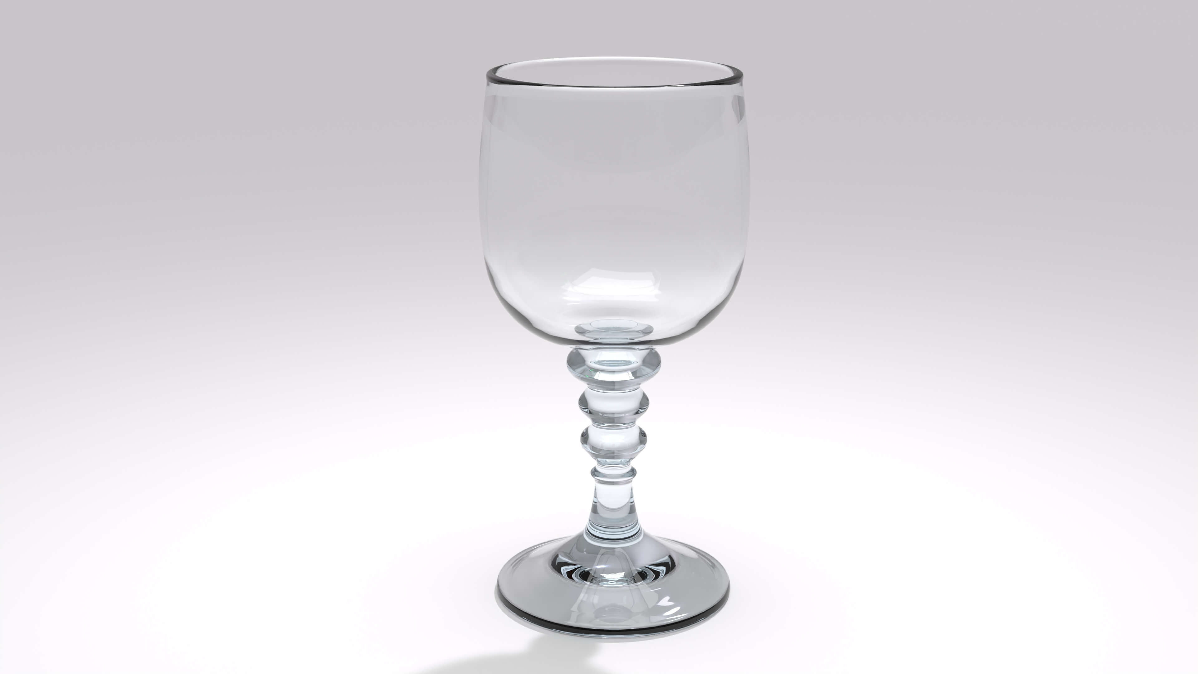Glass Wine Goblet - 3D Model by CGHawk
