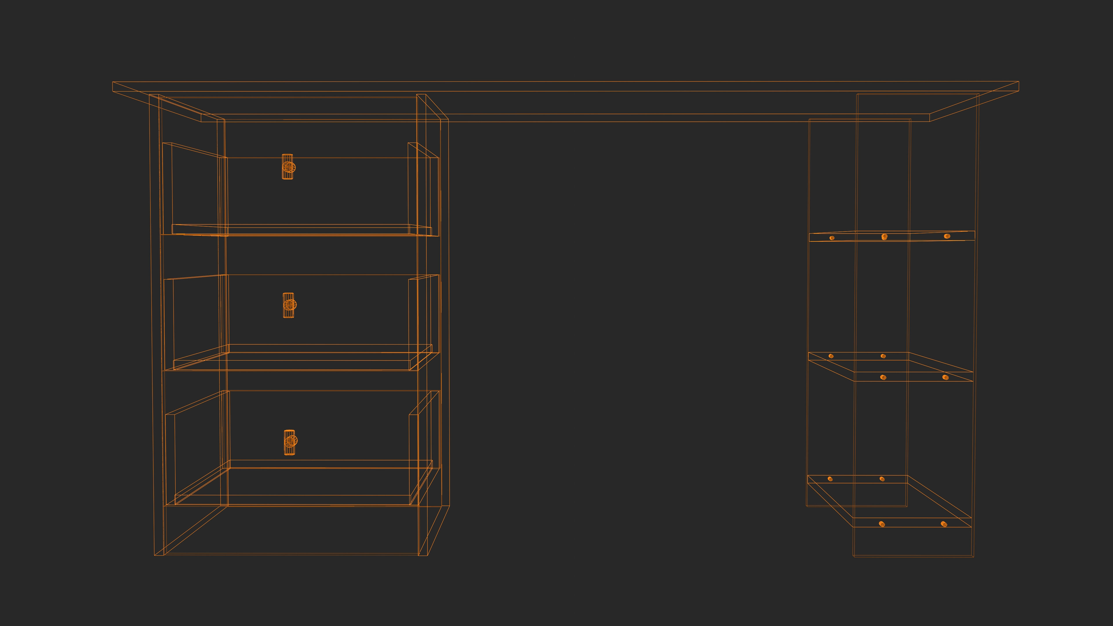 Home Office Desk - 3D Model by CGHawk