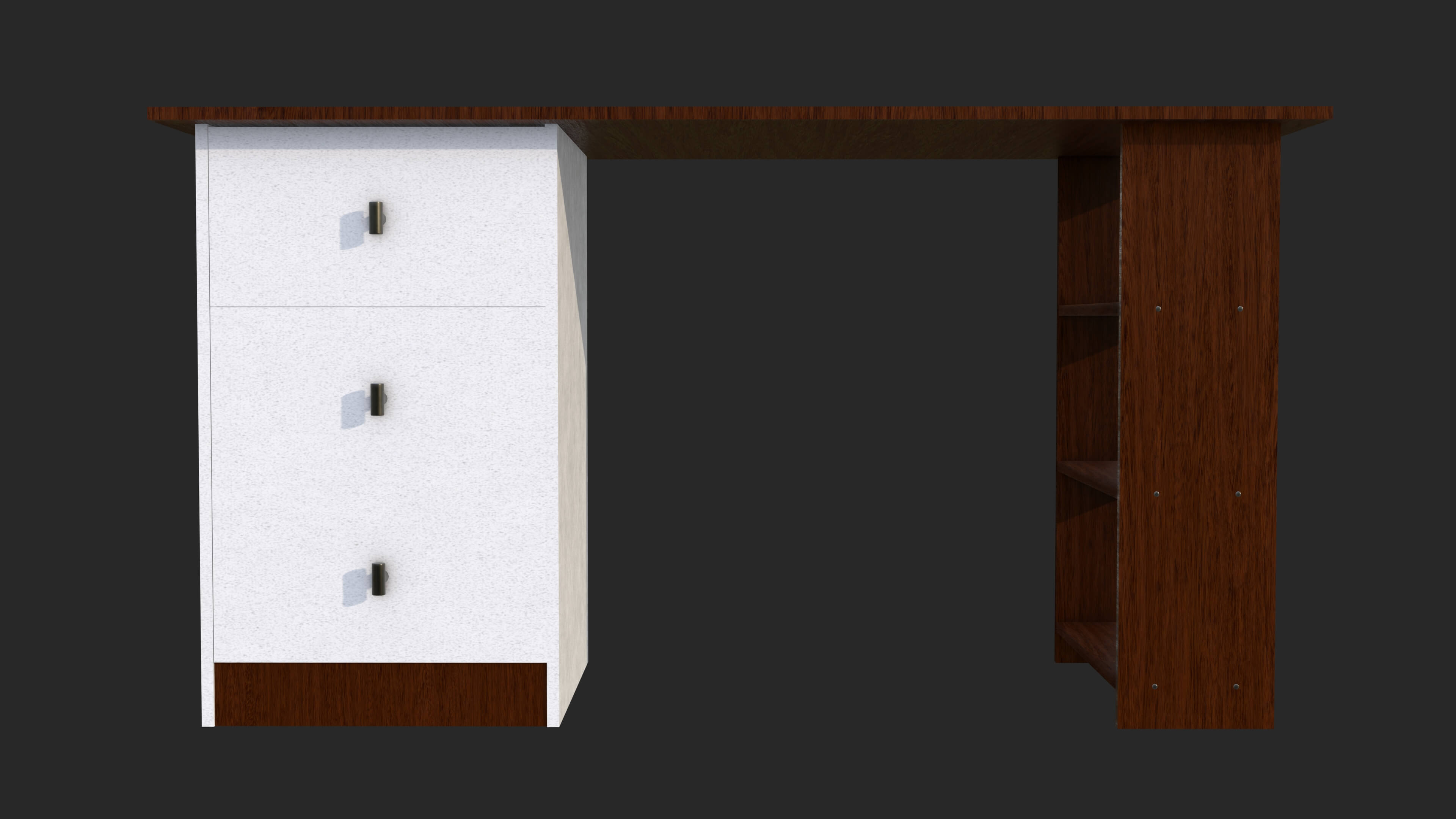 Home Office Desk - 3D Model by CGHawk
