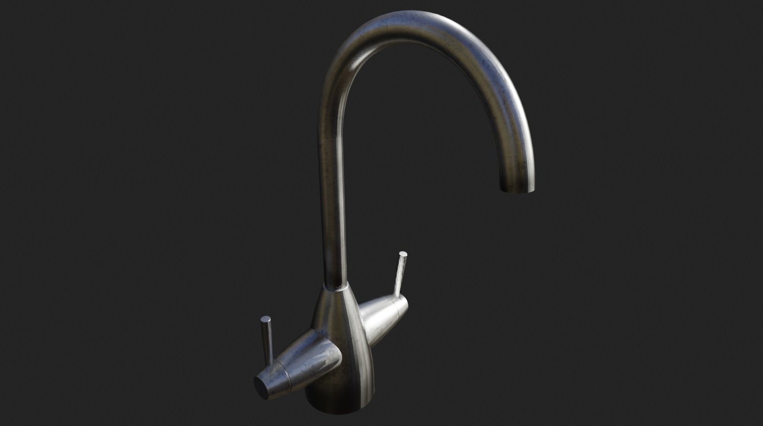 Kitchen Faucet - 3D Model by CGHawk