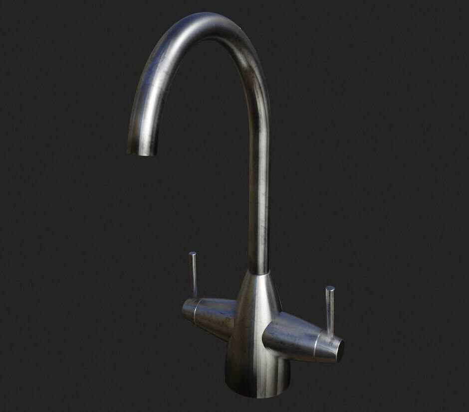 Kitchen Faucet - 3D Model by CGHawk
