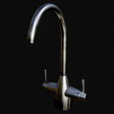 Kitchen Faucet - 3D Model by CGHawk