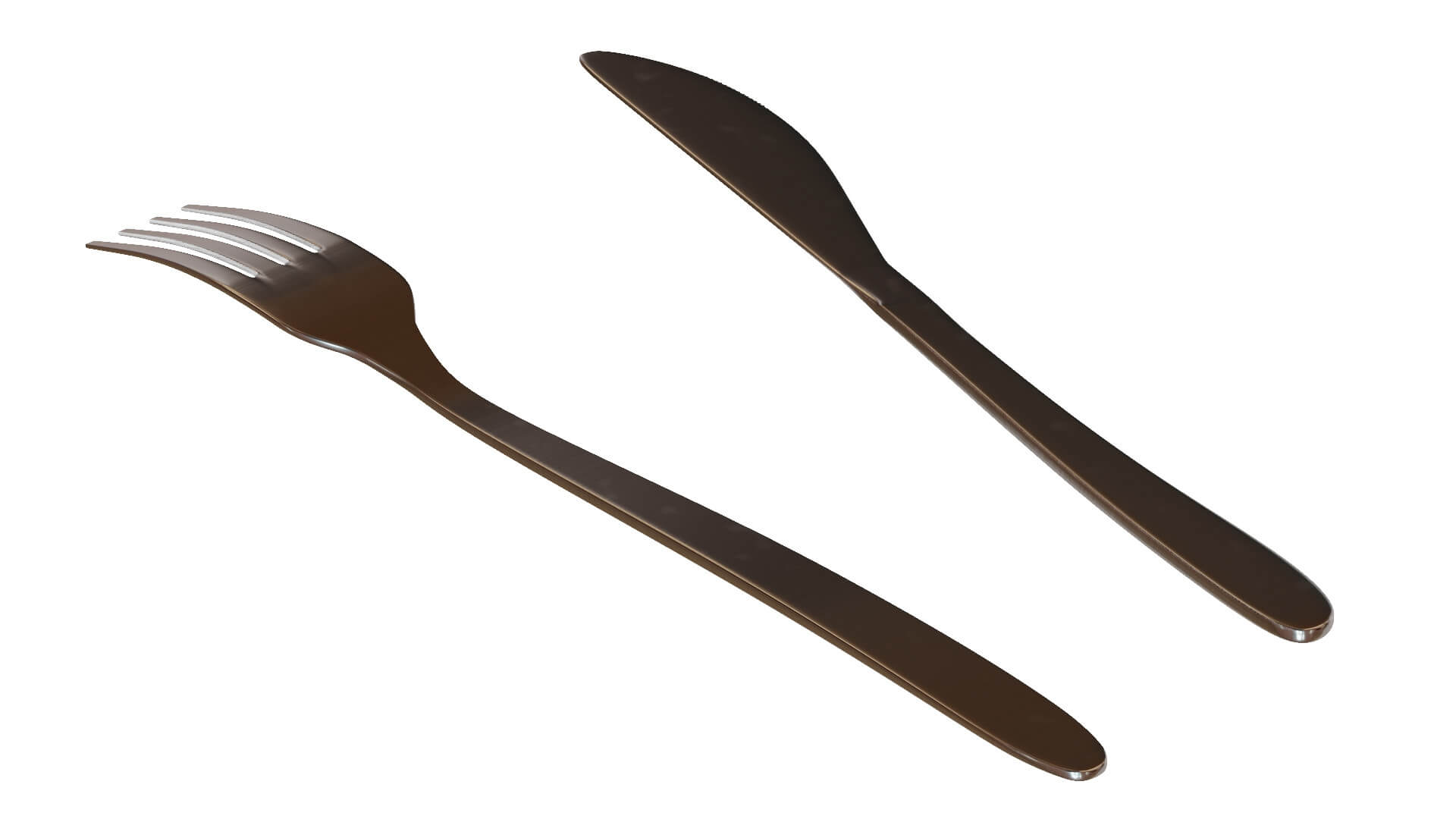 Knife & Fork - 3D Model by CGHawk