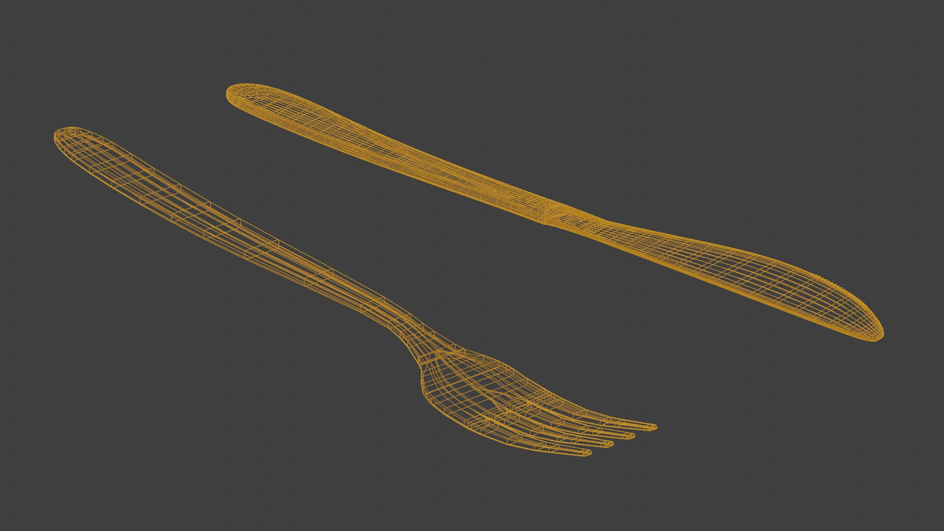 Knife & Fork - 3D Model by CGHawk