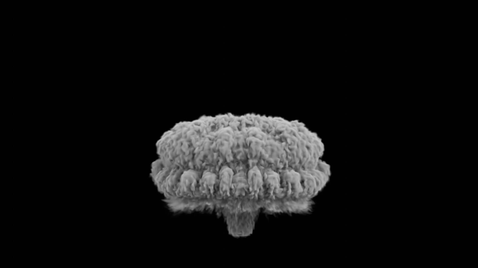 Blender Mushroom Cloud Simulation - 3D Model by CGHawk