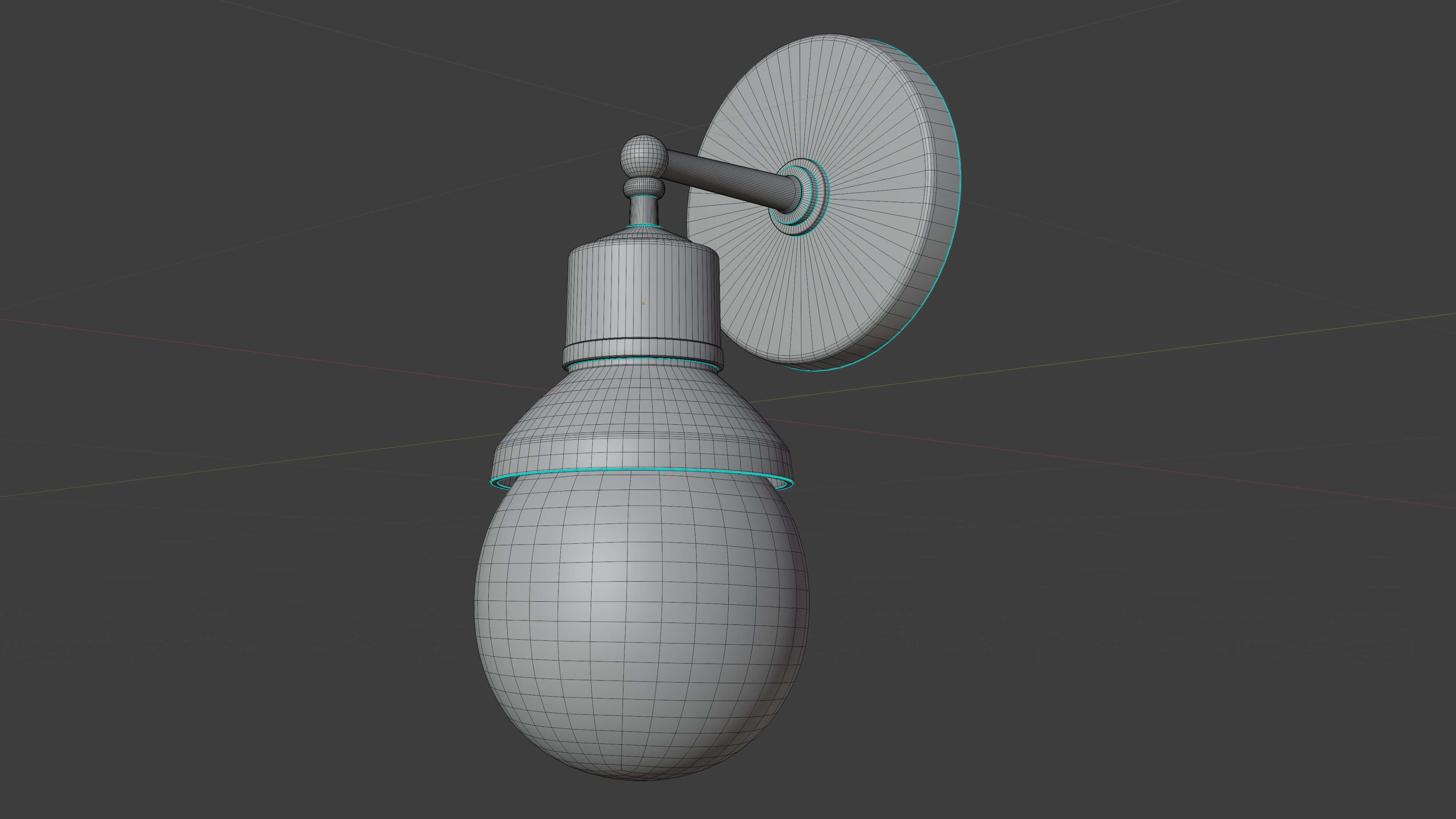 Outdoor Wall Light Fixture - 3D Model by CGHawk