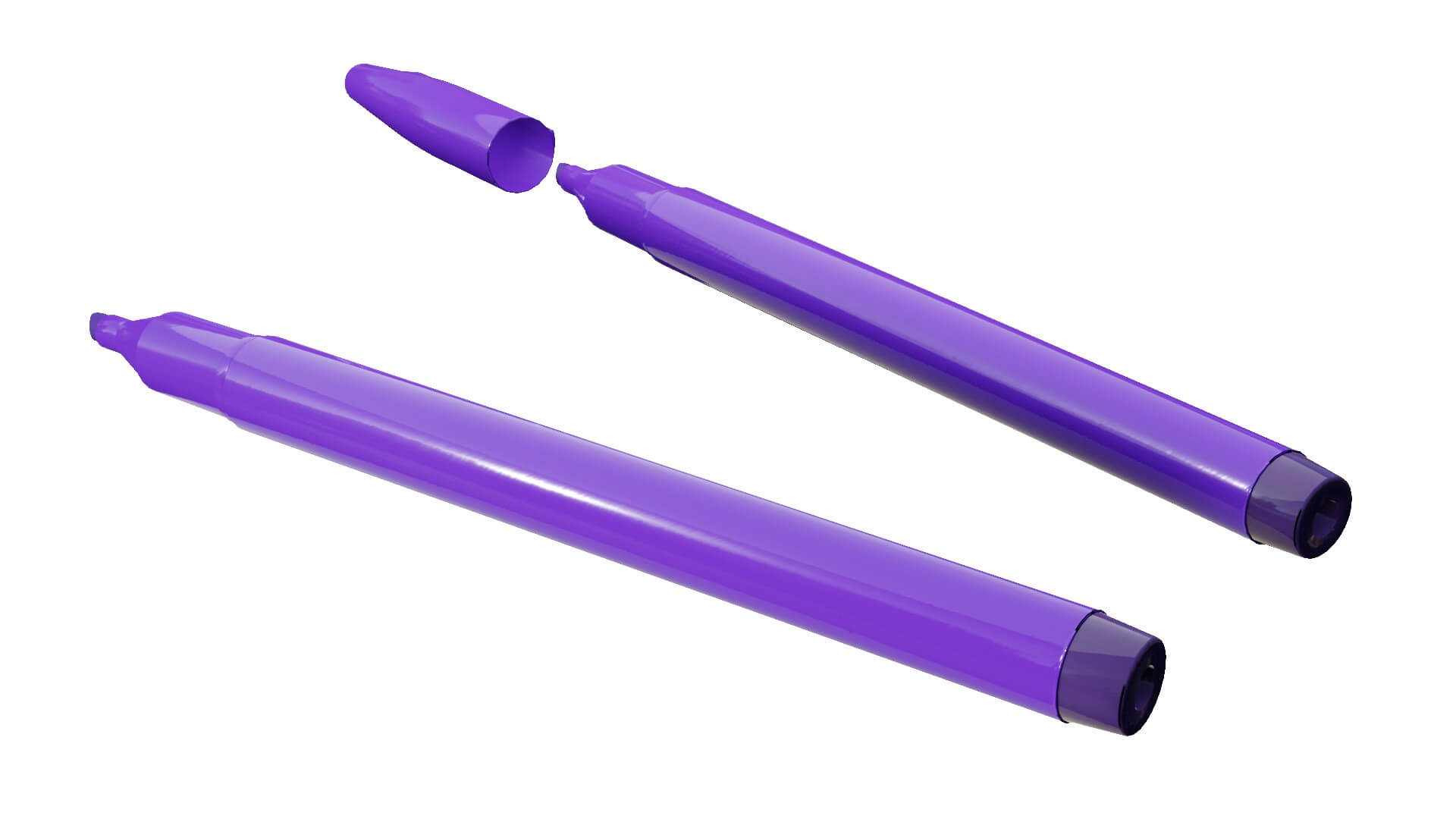 Pen Highlighter - 3D Model by CGHawk