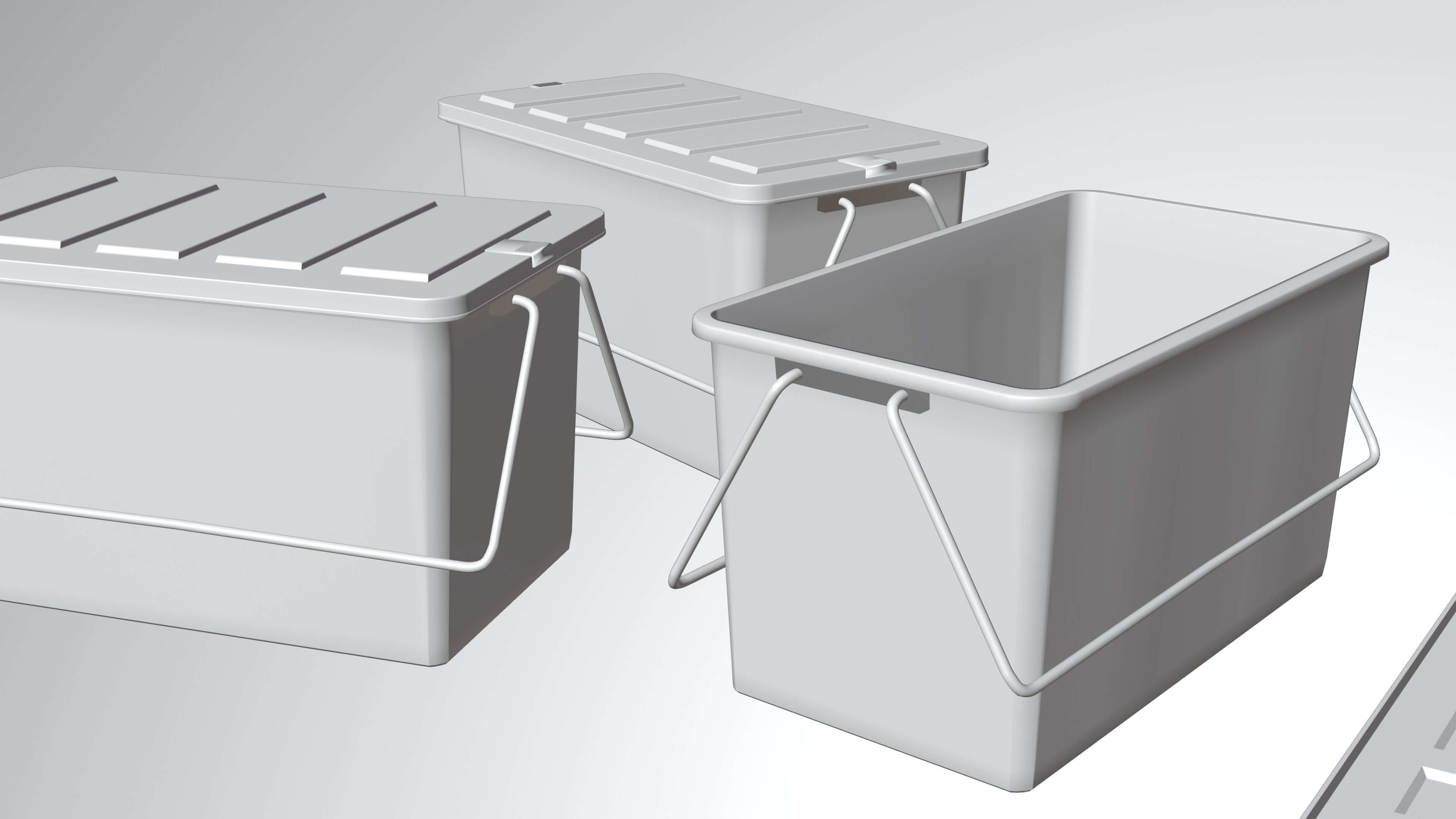Plastic Box 3D Model Set by CGHawk