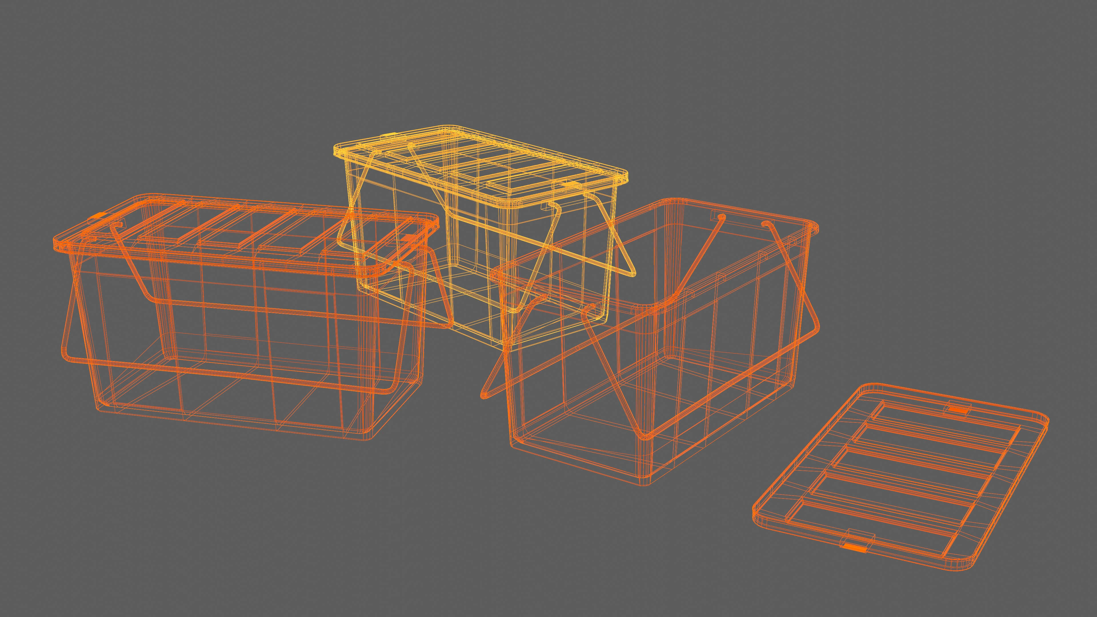 Plastic Box 3D Model Set by CGHawk