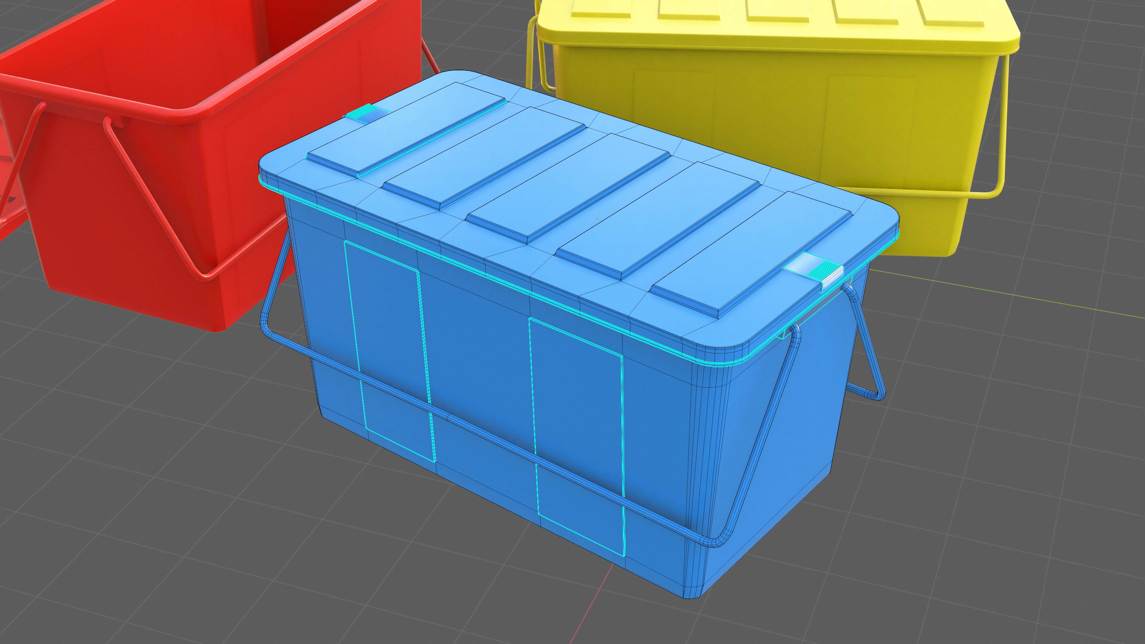 Plastic Box 3D Model Set by CGHawk