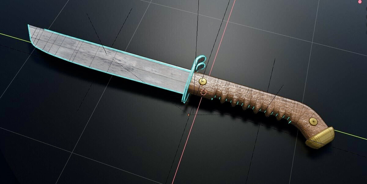 Rusty Dagger - 3D Model by CGHawk