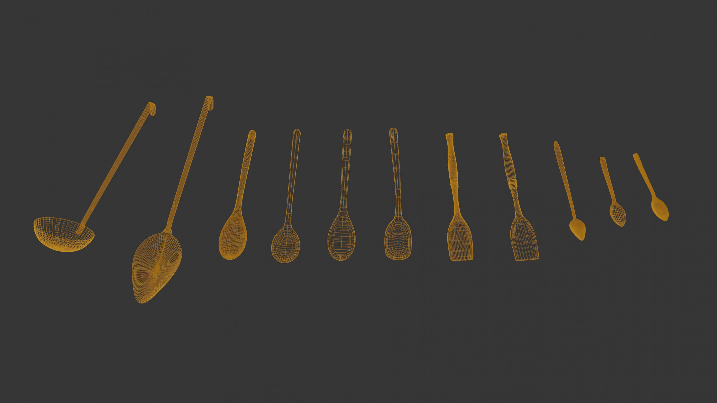 Spoon Collection - 3D Model by CGHawk