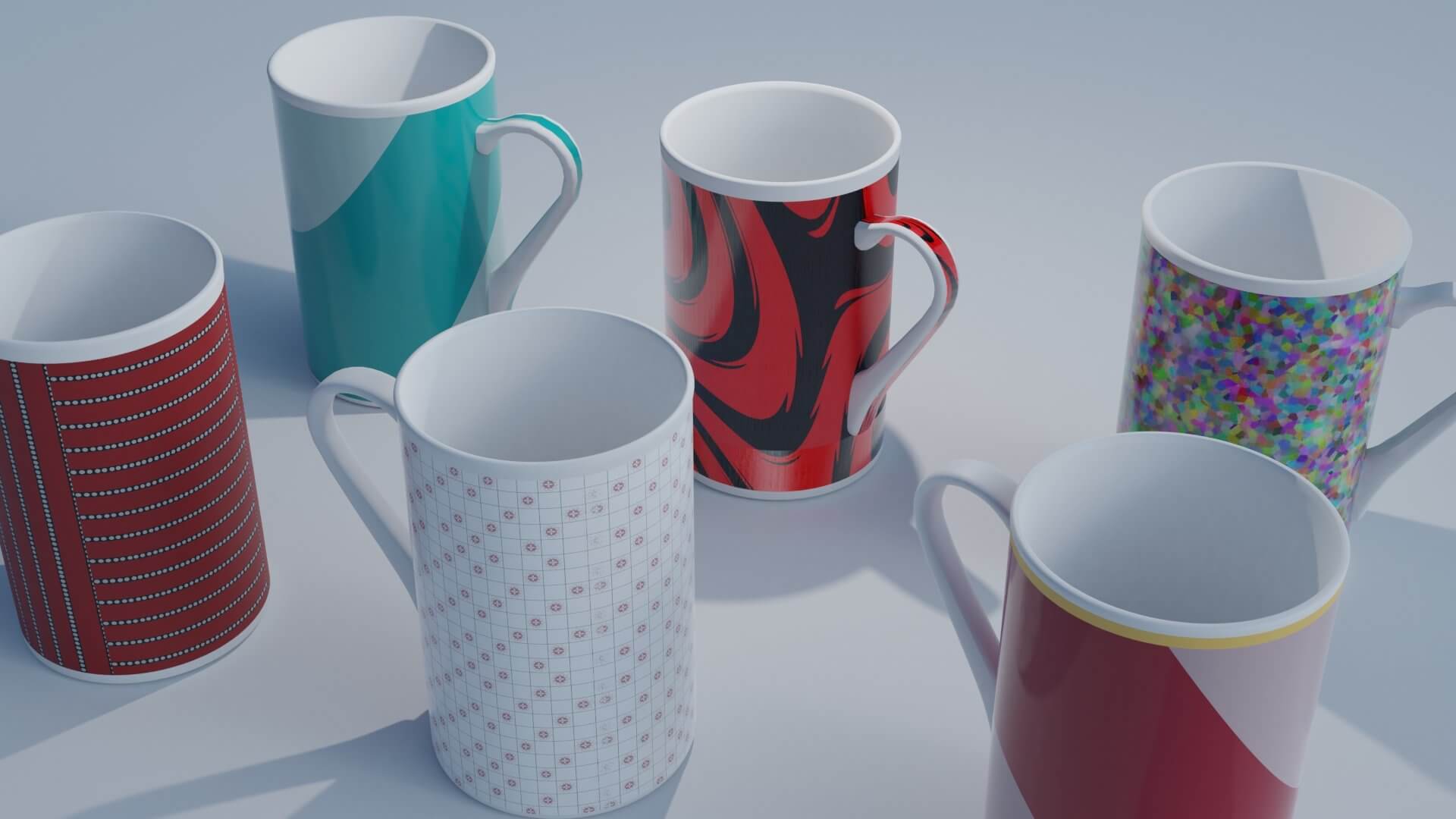 Teacup Set - 3D Model by CGHawk