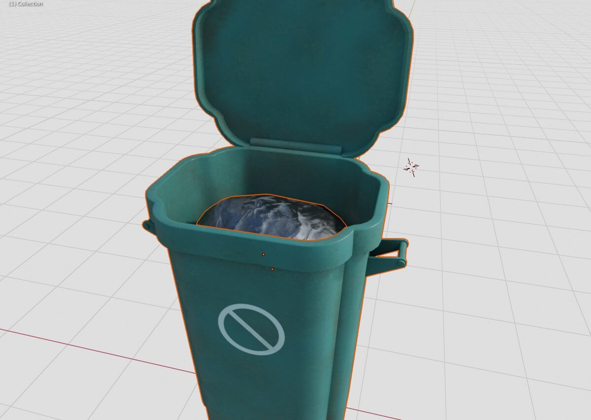 Trash Bin - 3D Model by CGHawk