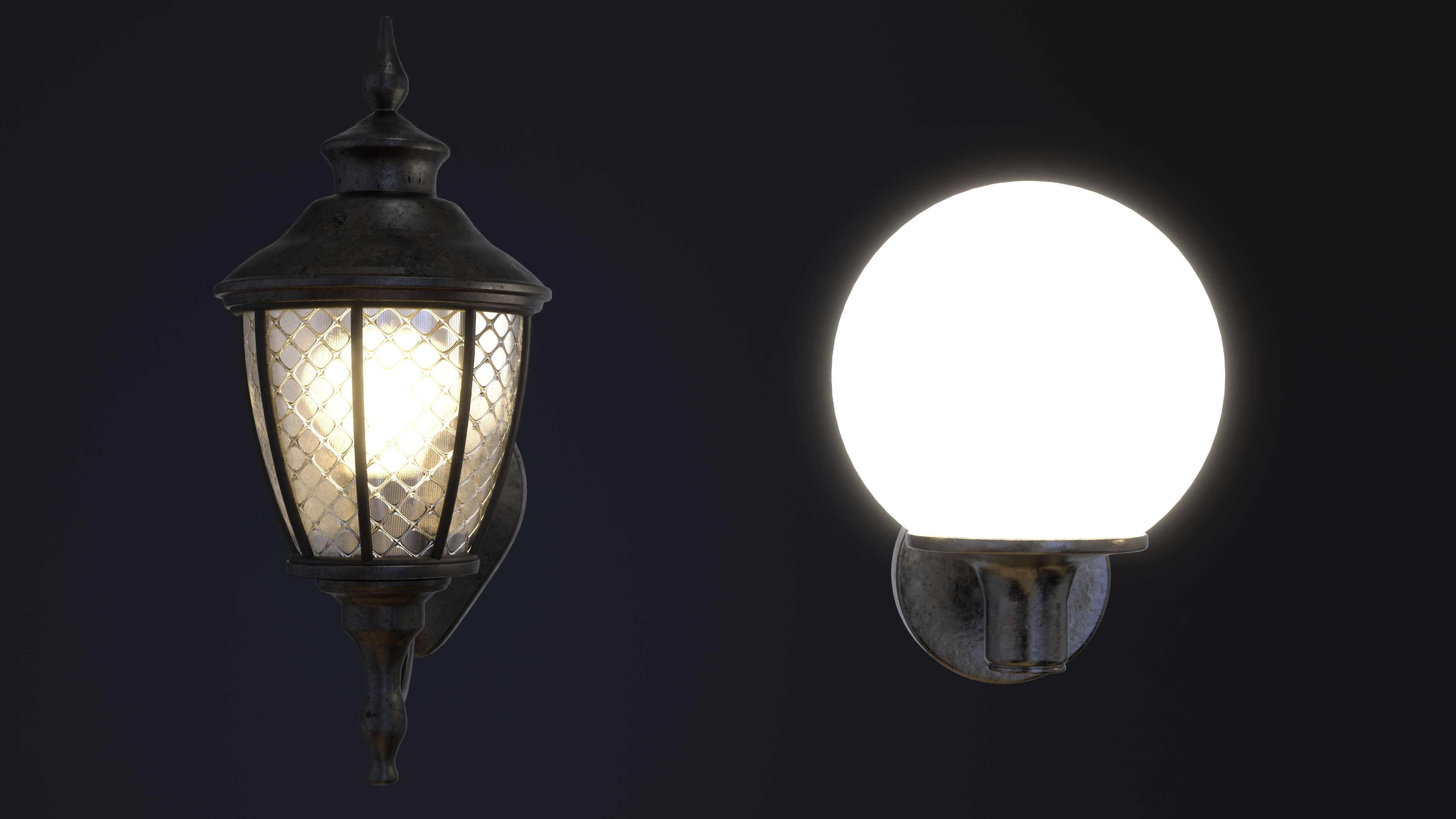 Wall Lamp 3D Model Collection by CGHawk